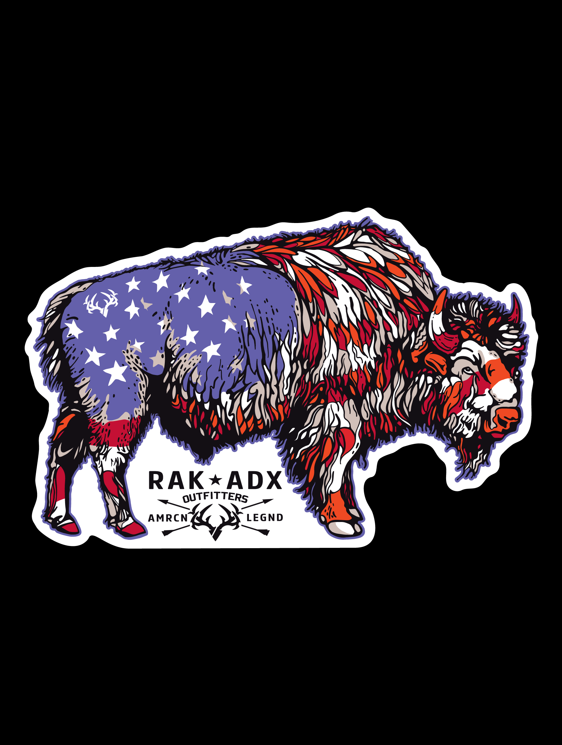 American Legend Buffalo Sticker – Man Cave And Apparel