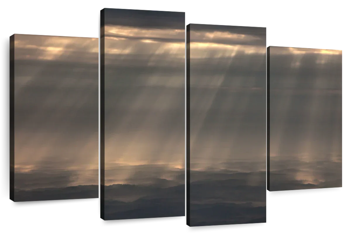 Sunrays And Cloudy Sky Wall Art – Man Cave And Apparel