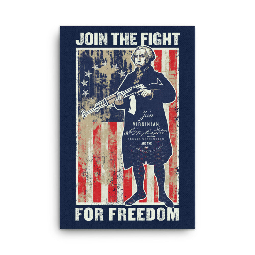 Join the Revolution George Washington Revolutionary Propaganda Canvas ...