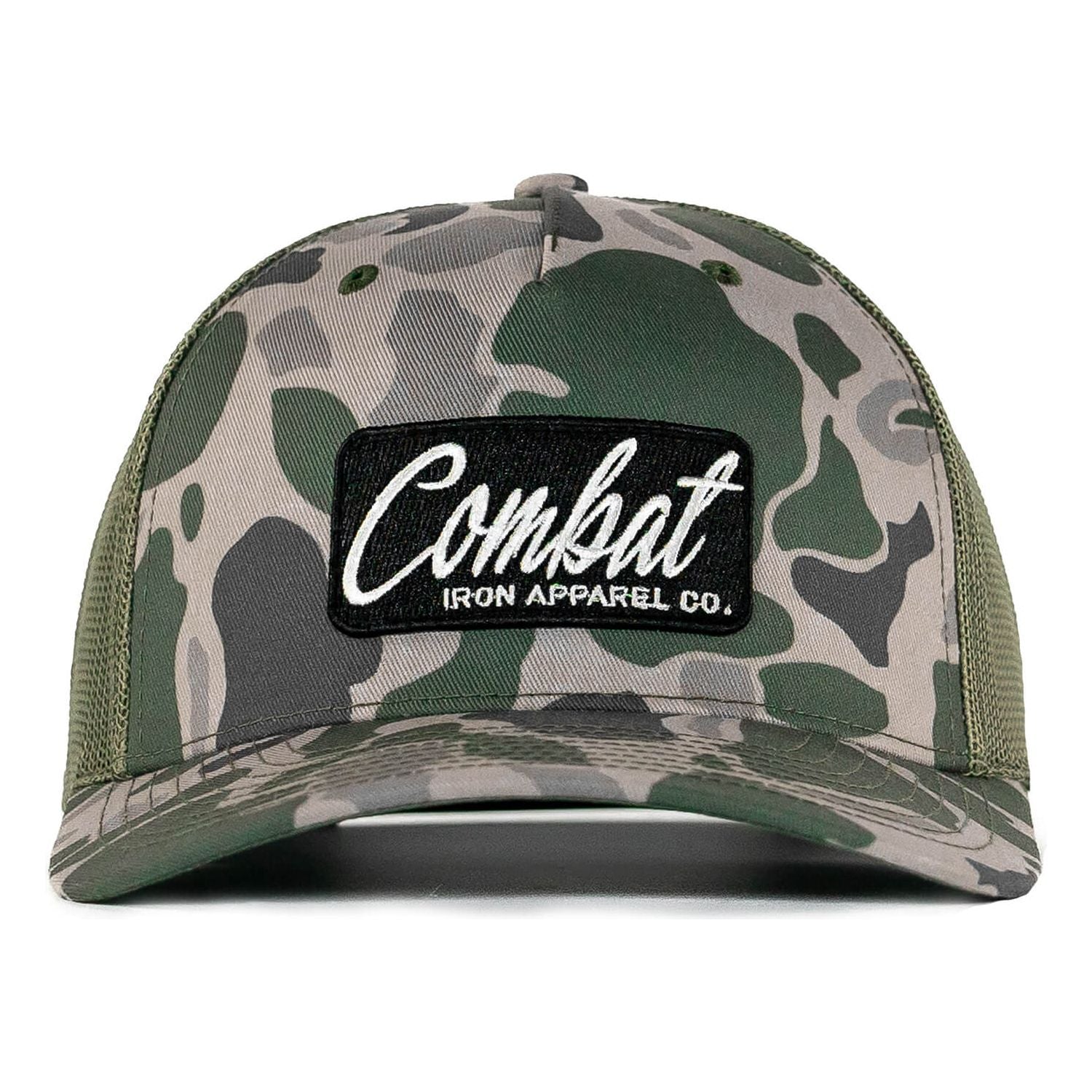 Combat Script Patch Mid-Profile Mesh Snapback Hat – Man Cave And Apparel