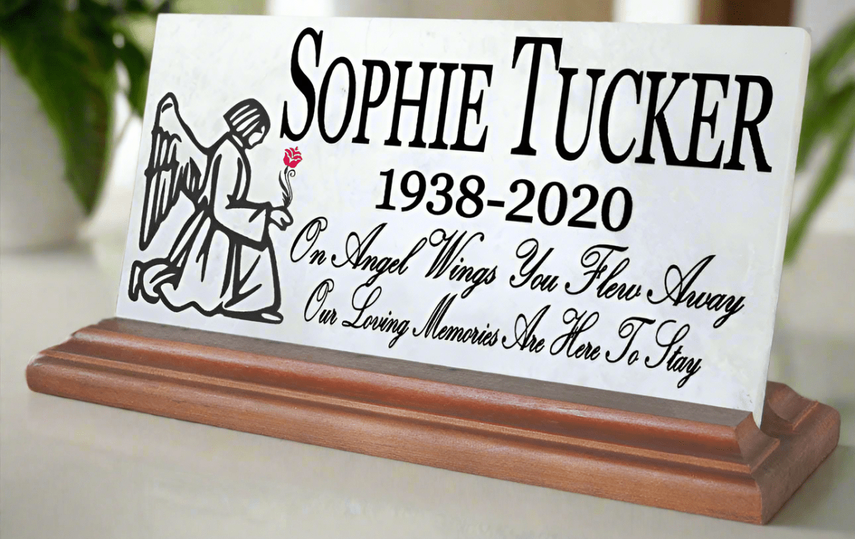 Loved One Memorial Stone Plaque for Shelf or Mantel Loved One Remembra – Man Cave And Apparel