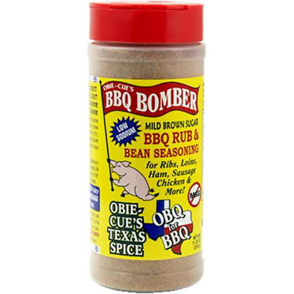 Obie-Cue's BBQ Bomber Mild Brown Sugar BBQ Rub & Bean Seasoning 11.25 – Man Cave And Apparel