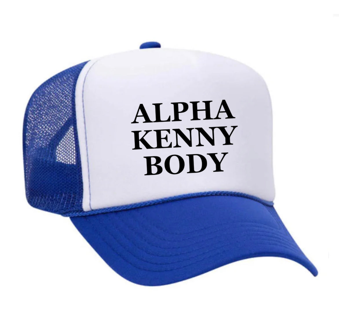 Alpha Kenny Body Trucker Hat – Man Cave And Apparel