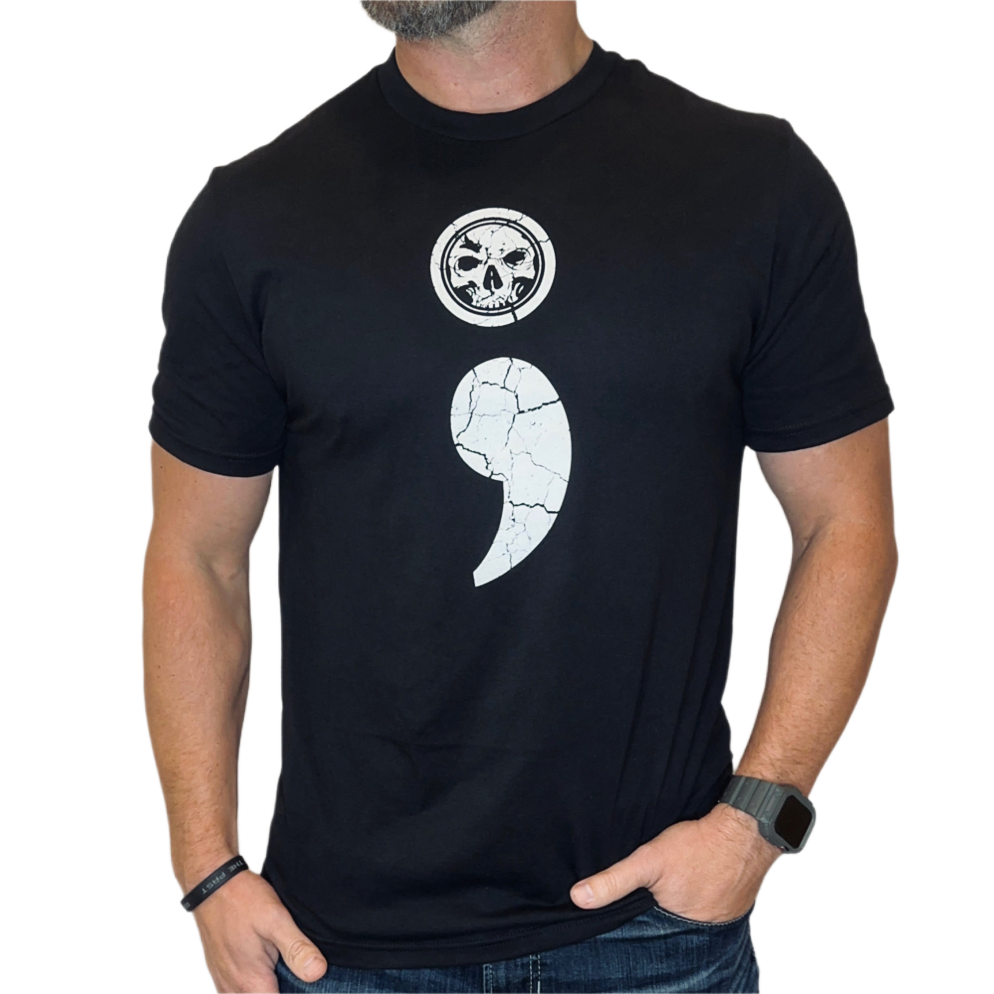Mens Semicolon Light-Weight T-Shirt – Man Cave And Apparel