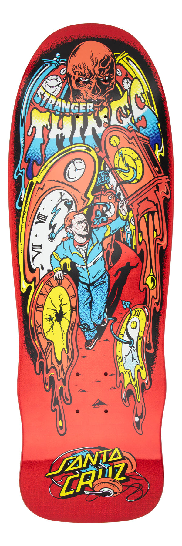 SANTA CRUX x STRANGER THINGS GRABKE MAX MELTING CLOCK 9.7" COMPLETE SK ...