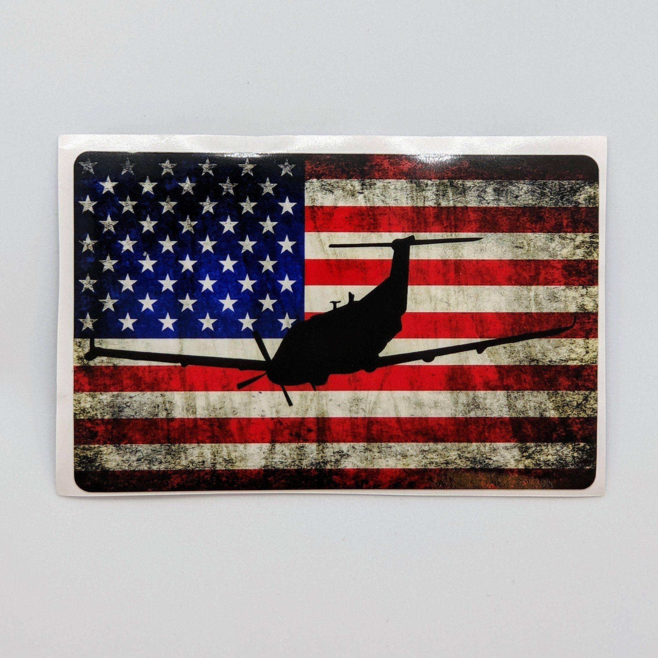 U-28A Draco - American Flag Decal – Man Cave And Apparel