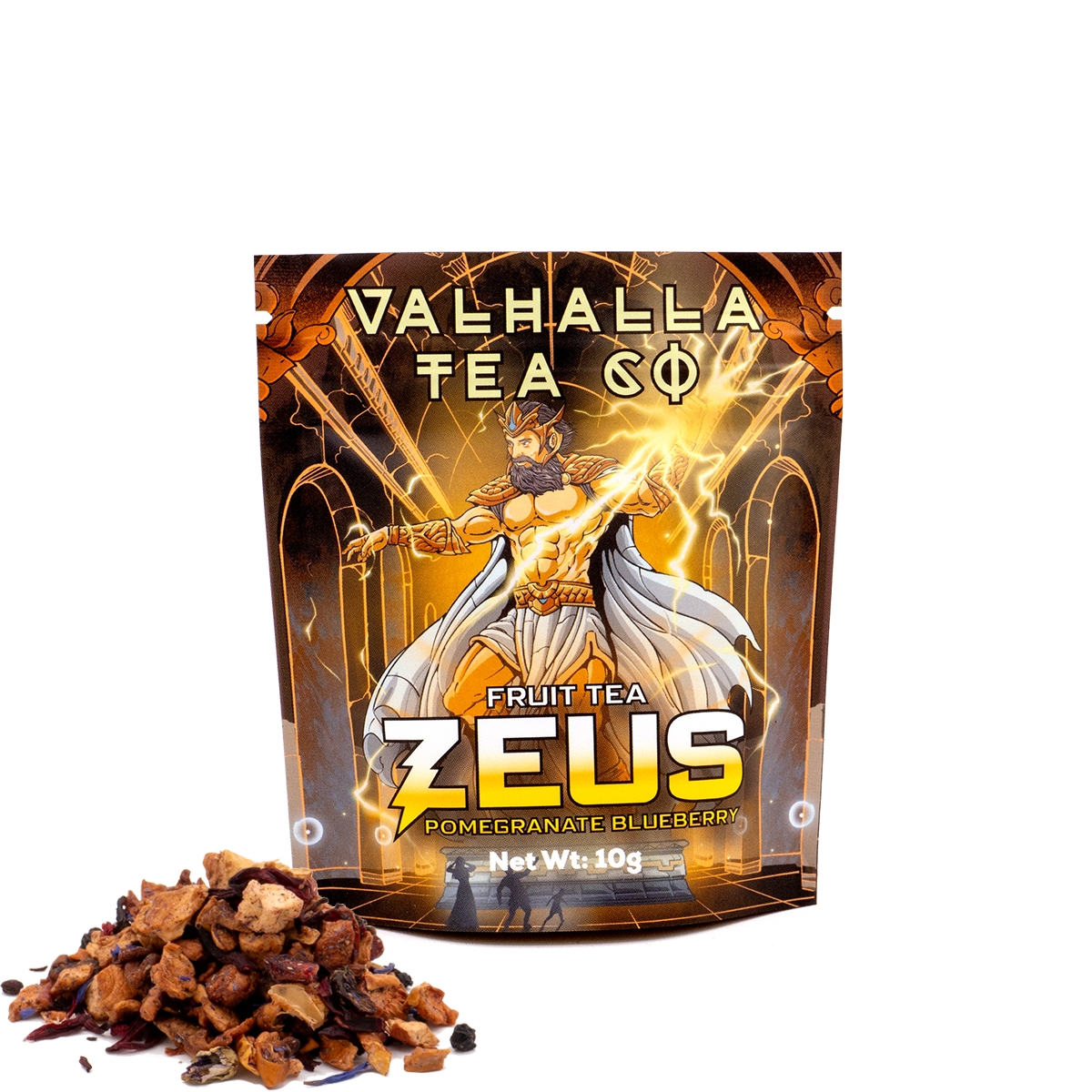 Zeus | Pomegranate, Blueberries, Hibiscus | Fruit Tea | Non-Caffeinate ...
