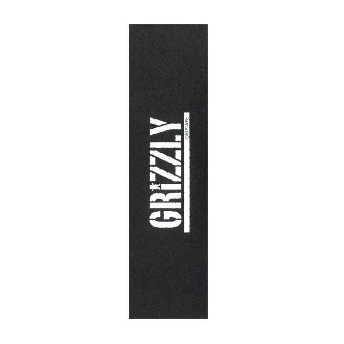 Grizzly Griptape Stamp Print Single Sheet 9″x33″ - Black/White – Man ...