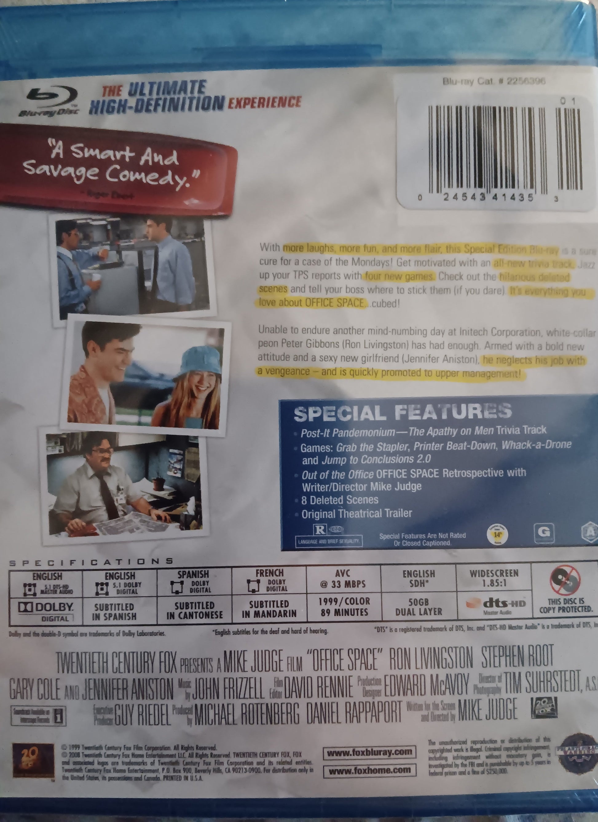Office Space (Special Edition with Flair!) [Blu-ray] – Man Cave And Apparel