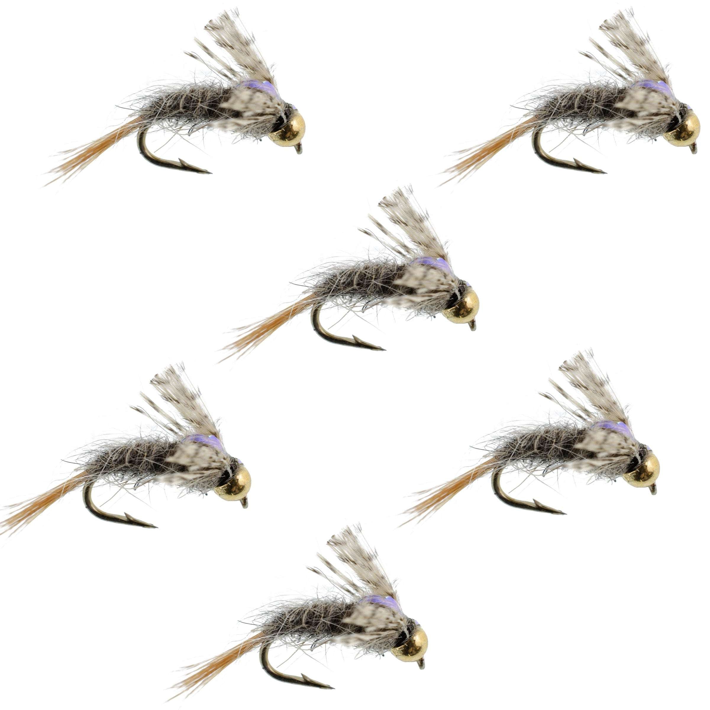 Barrs Baetis Emerger BWO Wet Fly Fishing Flies - 6 Flies Hook Size 18 ...