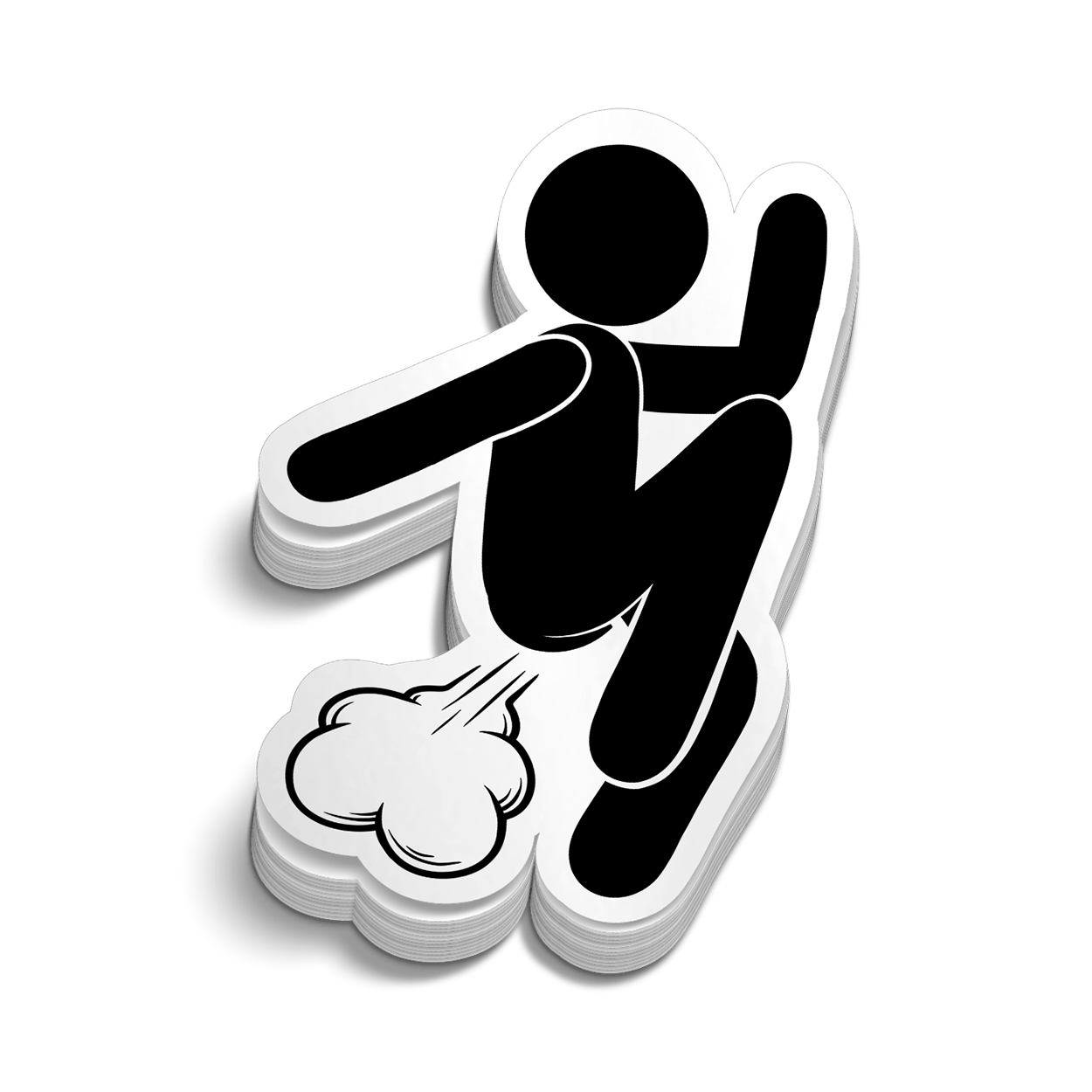 Fart Man - Hard Hat Decal – Man Cave And Apparel