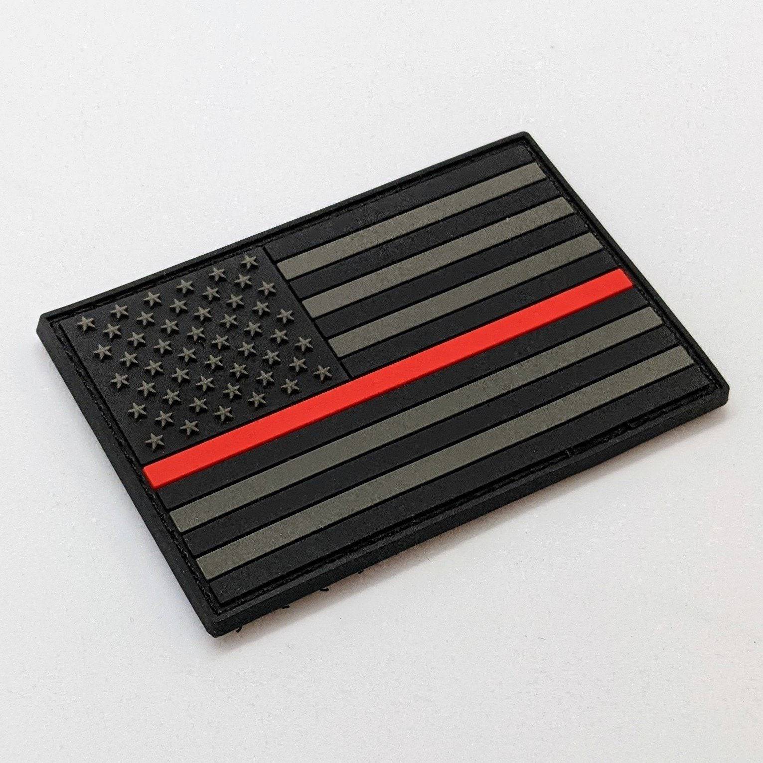 Thin Red Line Flag Patch – Man Cave And Apparel