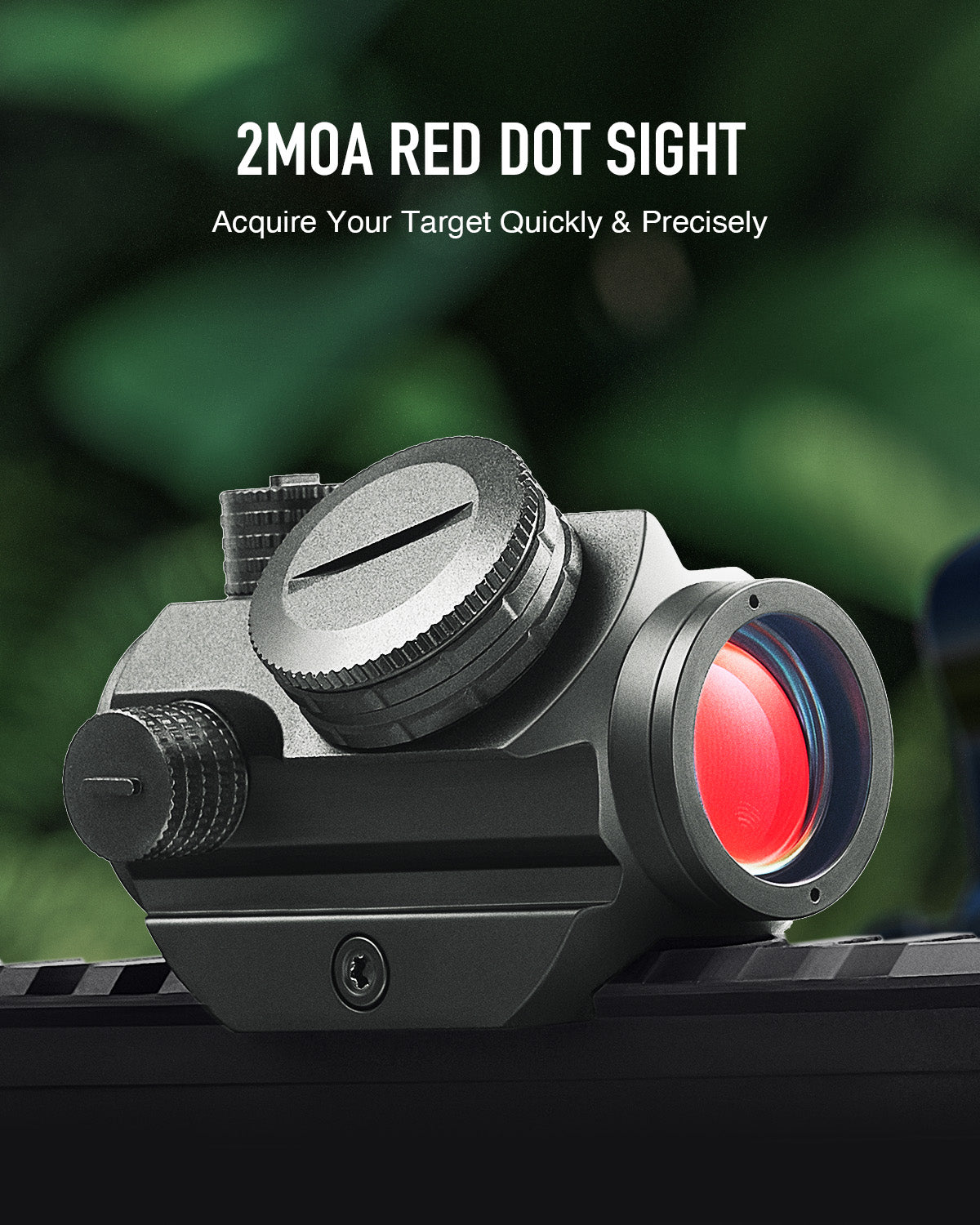 2MOA Red Dot Sight, Smiley Face Reticle – Man Cave And Apparel
