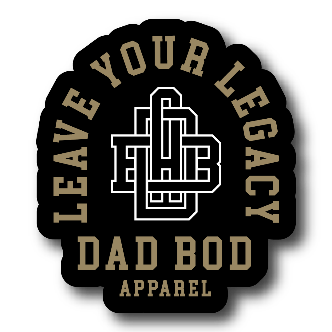 DadBod Monogram Sticker – Man Cave And Apparel