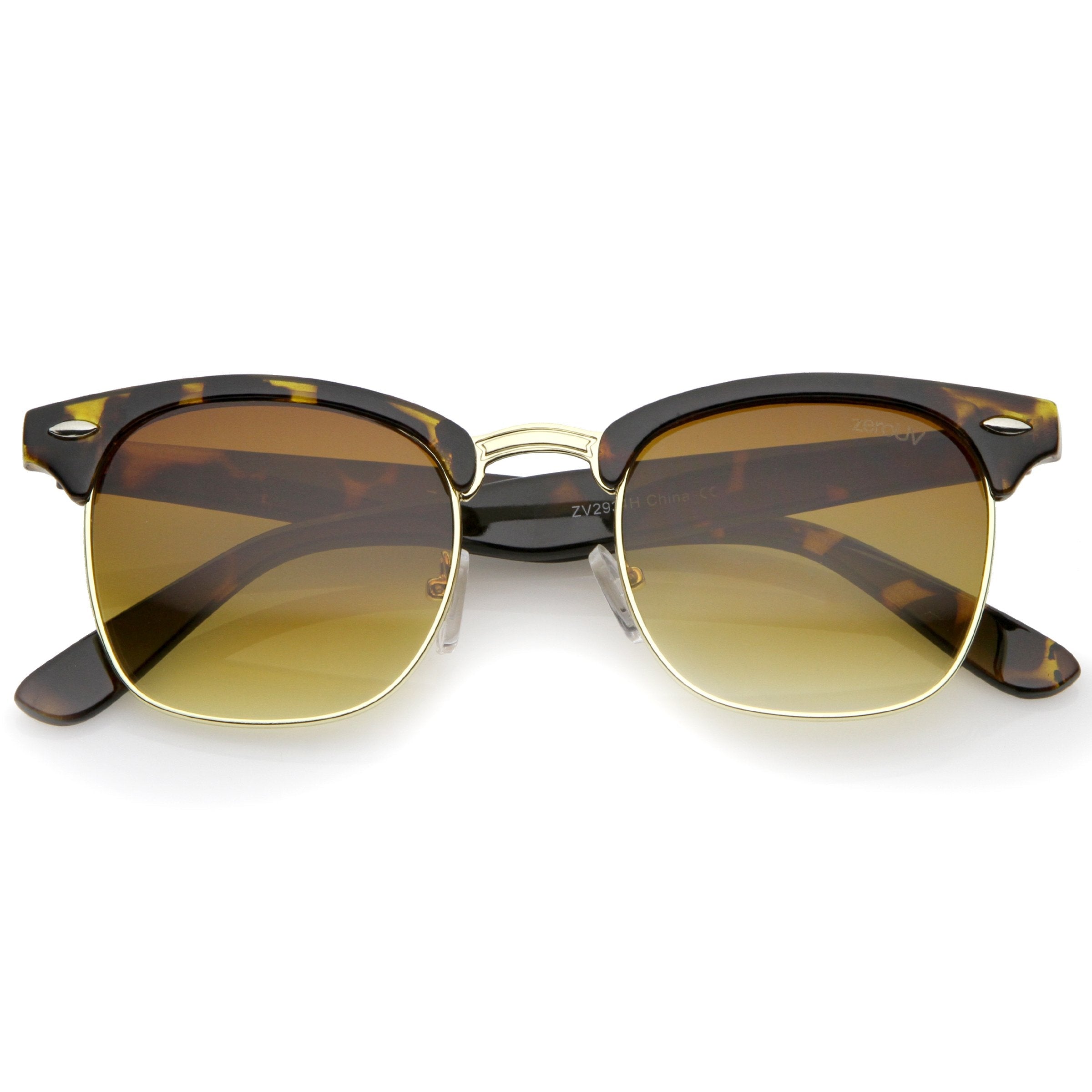 Indie Half Frame Horned Rim Vintage Inspired Sunglasses 2934 – Man Cave ...
