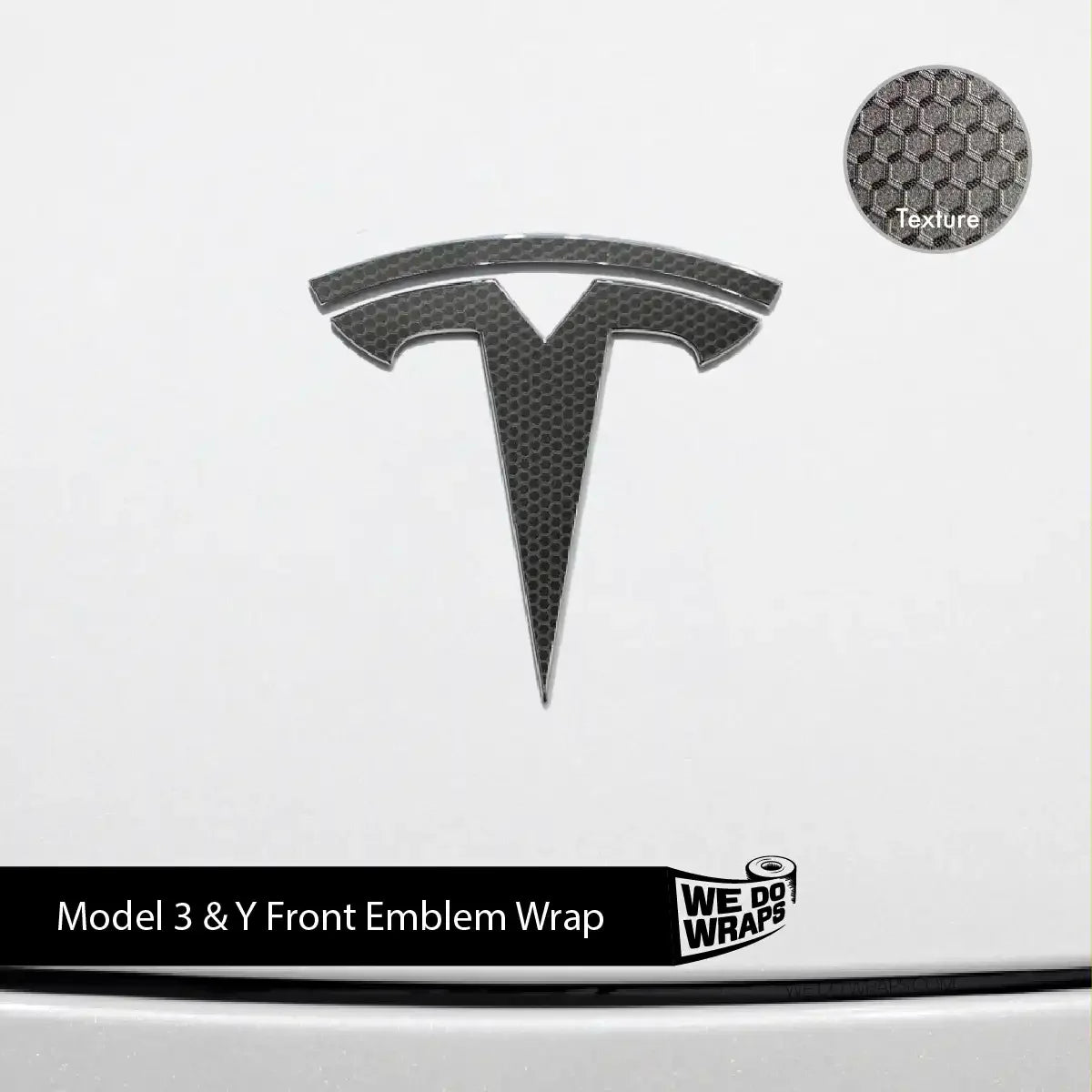 3M Matrix Black Tesla Emblem Decals (Front + Back) | Model Y – Man Cave ...
