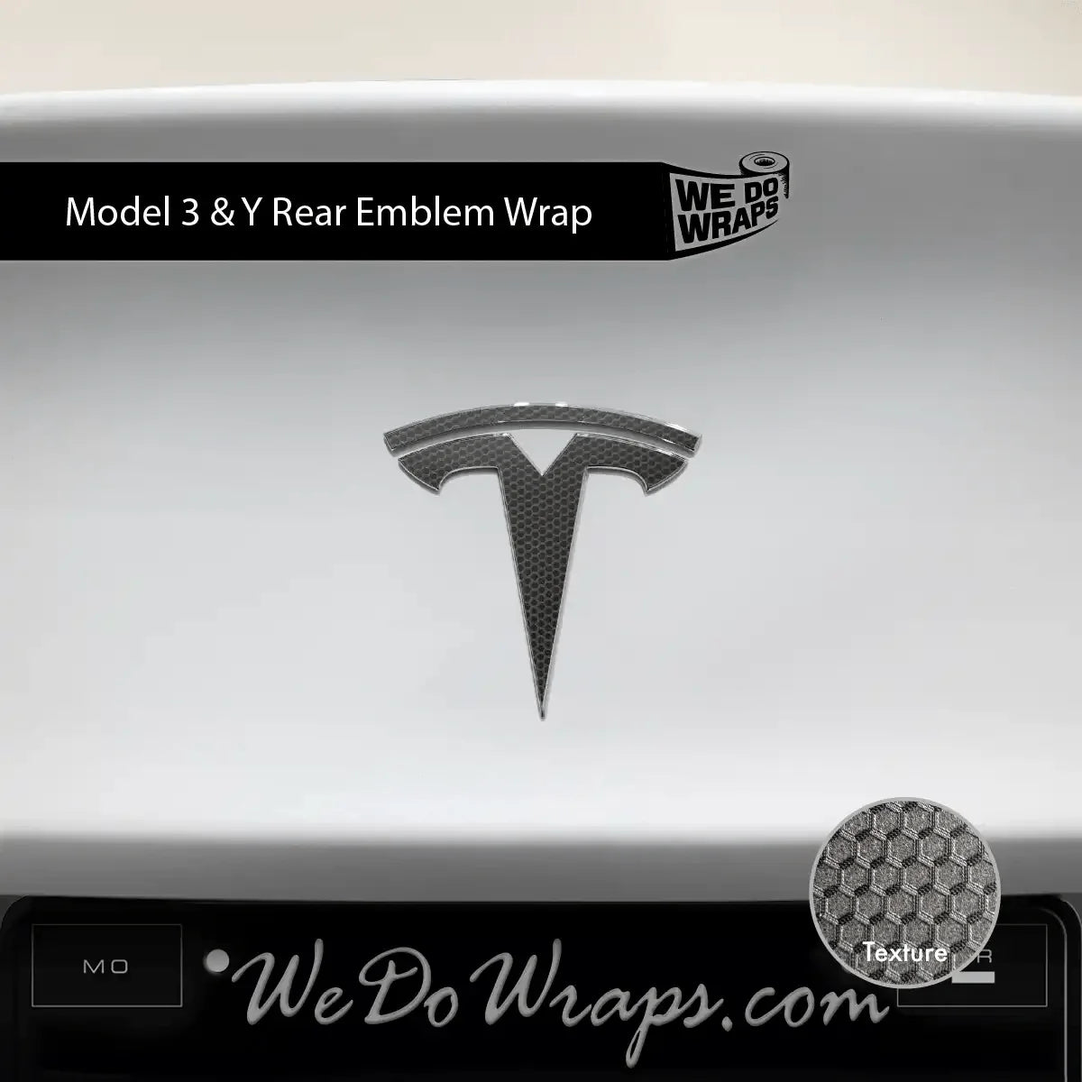 3M Matrix Black Tesla Emblem Decals (Front + Back) | Model Y – Man Cave ...