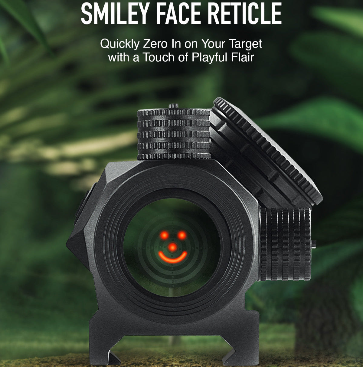 2MOA Red Dot Sight, Smiley Face Reticle – Man Cave And Apparel