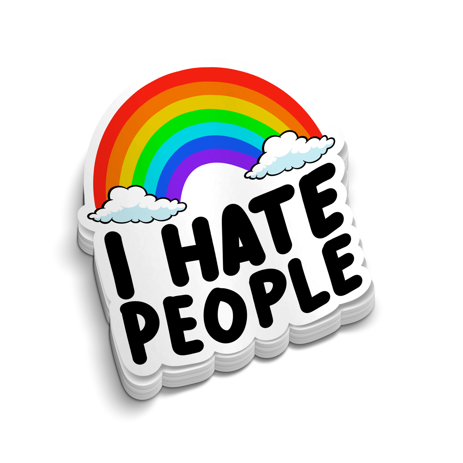 I Hate People - Hard Hat Decal – Man Cave And Apparel