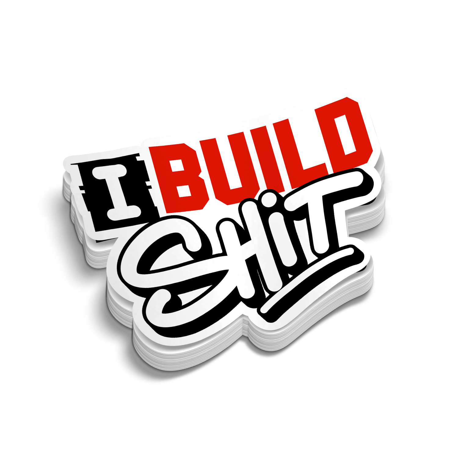 I Build Shit - Hard Hat Decal – Man Cave And Apparel
