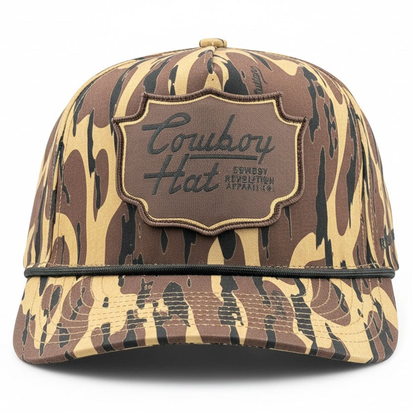 Atakapa Camo - Swampland Patch “Cowboy Hat” – Man Cave And Apparel