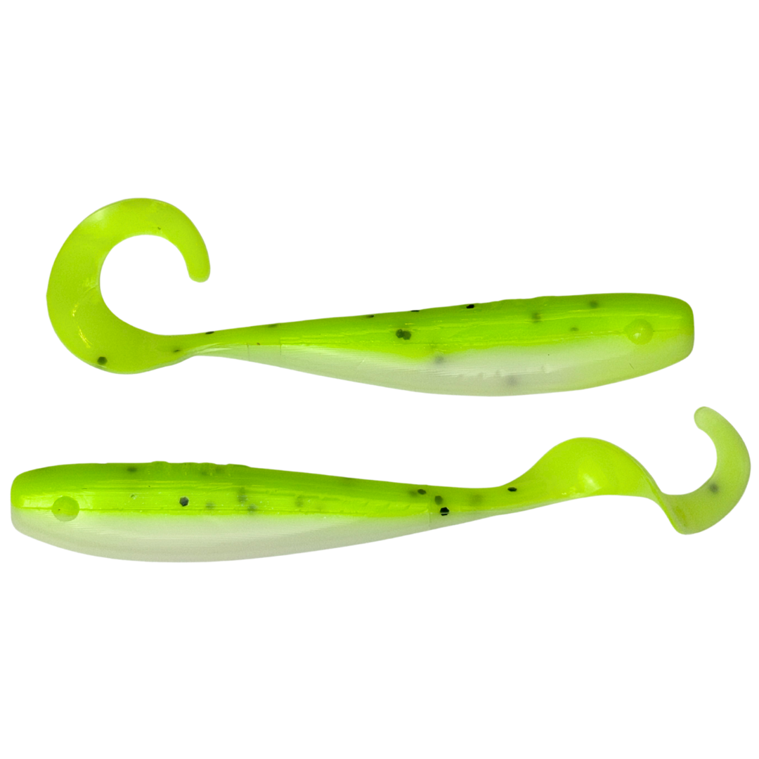 Atomic Fire Belly Fishing Lure - Chartreuse White Glow Bait – Man Cave ...