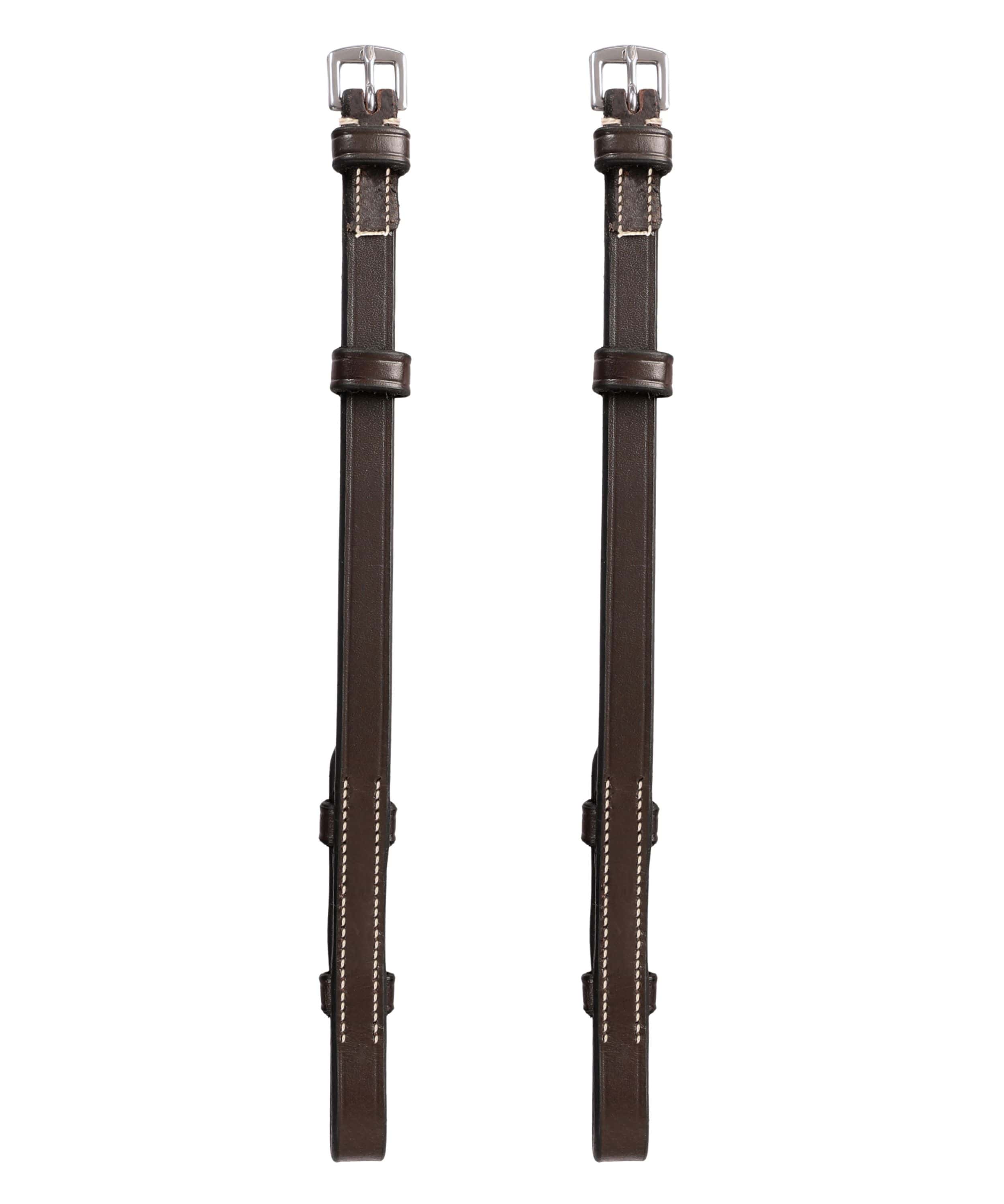 ExionPro Bridle Cheek Pieces With Hook Fastening - White Stitching ...