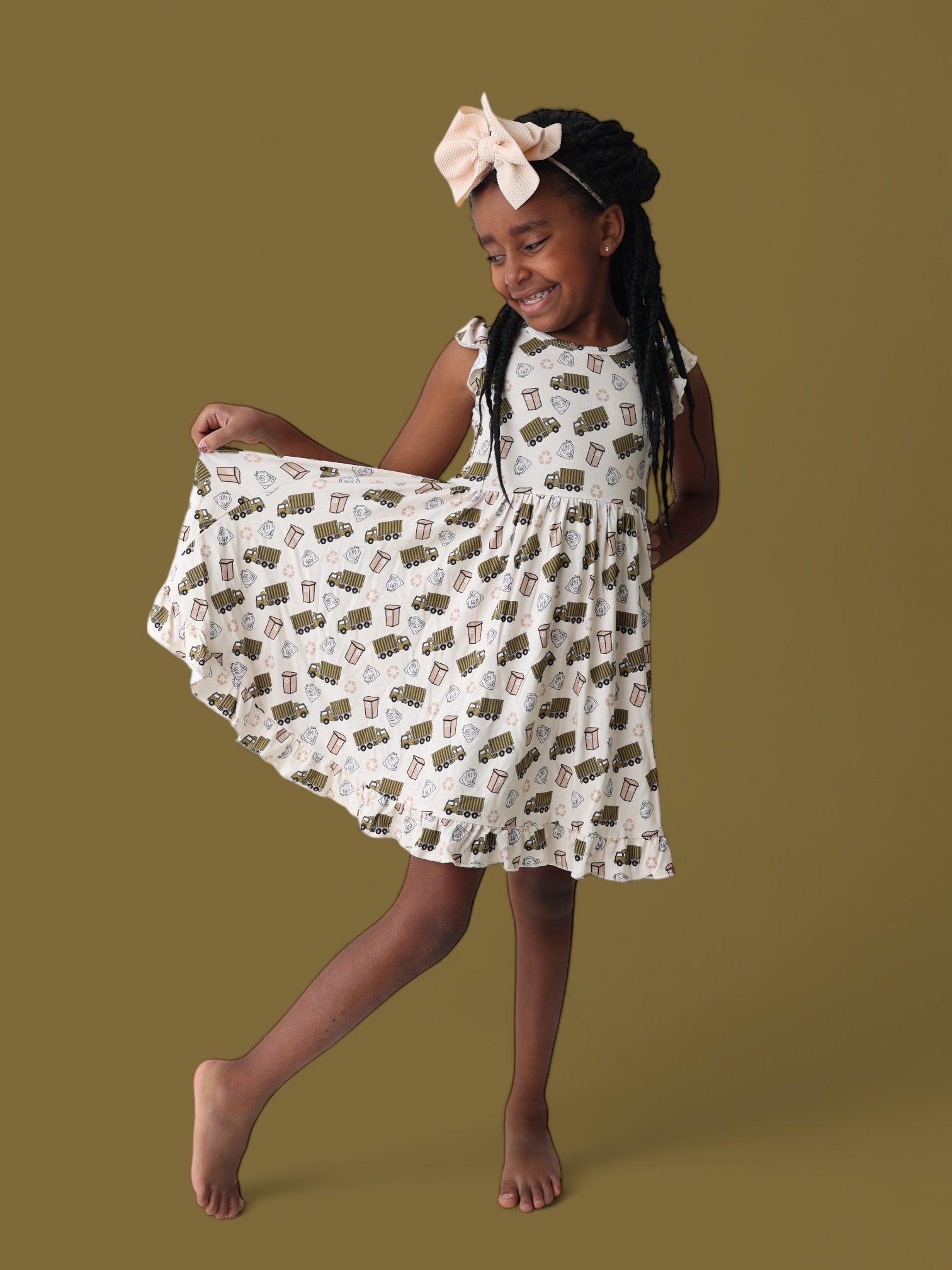 GOOD OL' GARBAGE DREAM RUFFLE DRESS – Man Cave And Apparel