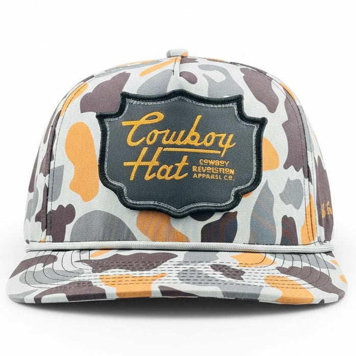 Concrete Camo Patch “Cowboy Hat” - Performance Rope Hat – Man Cave And ...