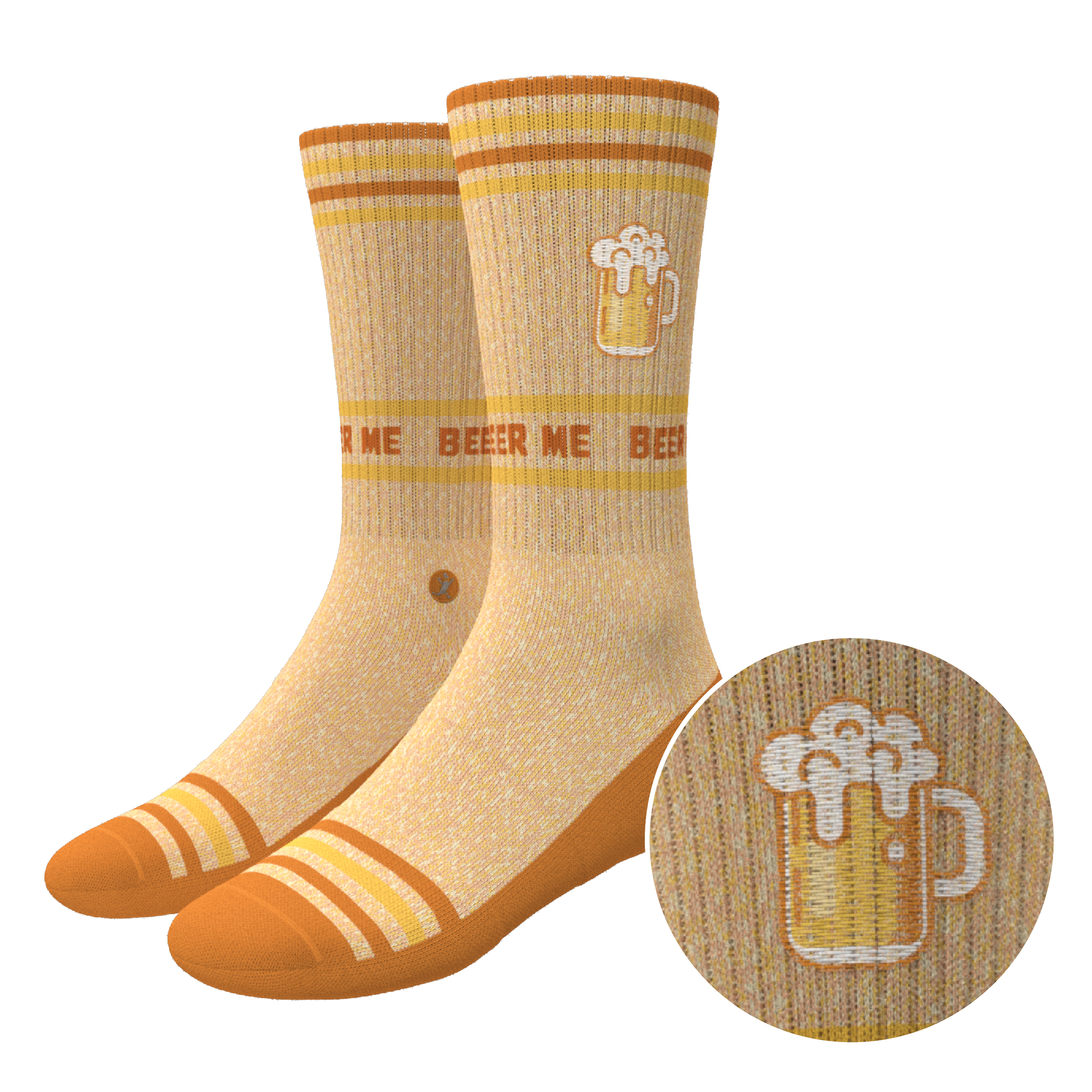 The Barley Pop | Beer Heel Hammock™ Crew Socks – Man Cave And Apparel