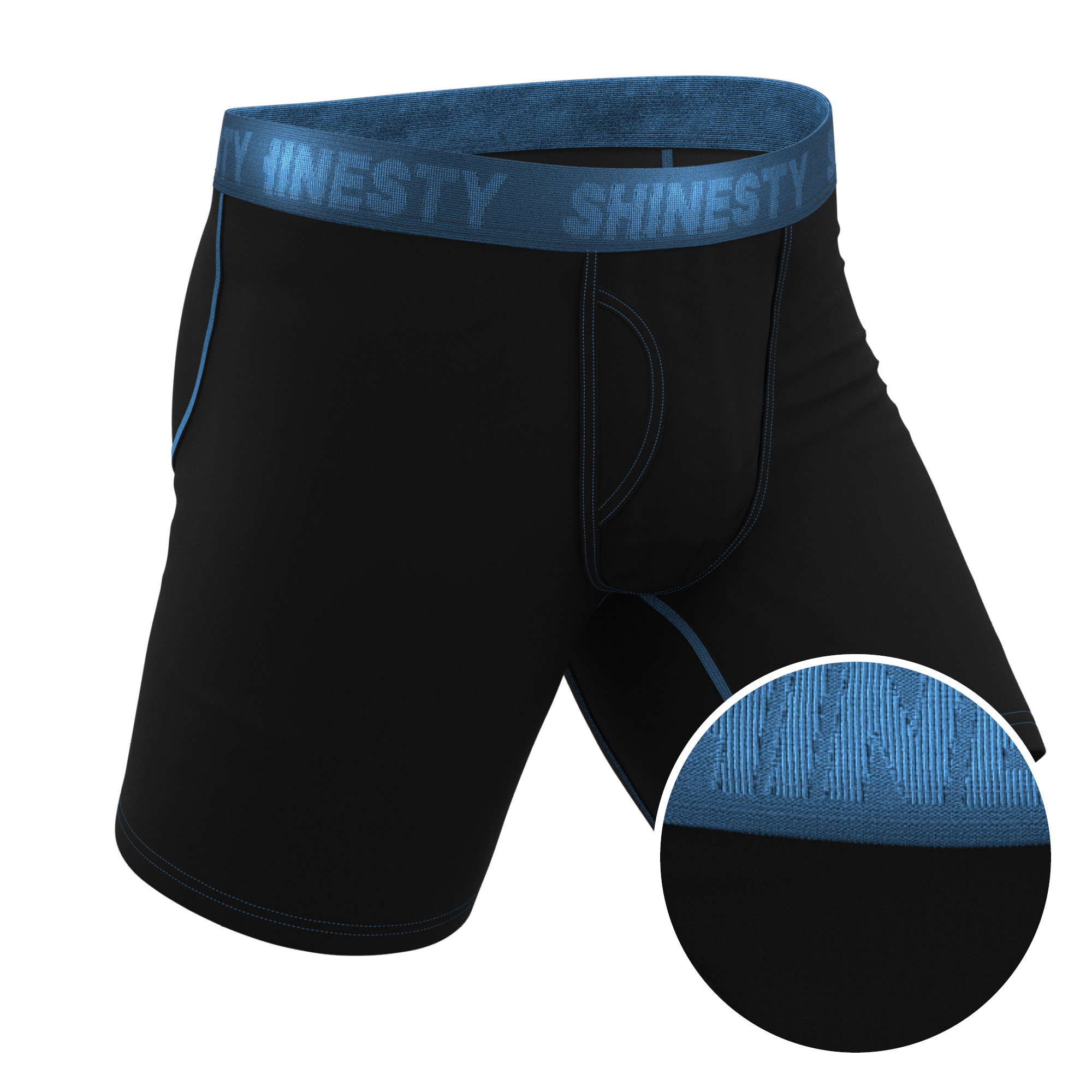 The Black Hole | Black and Blue Long Leg Ball Hammock® Pouch Underwear ...