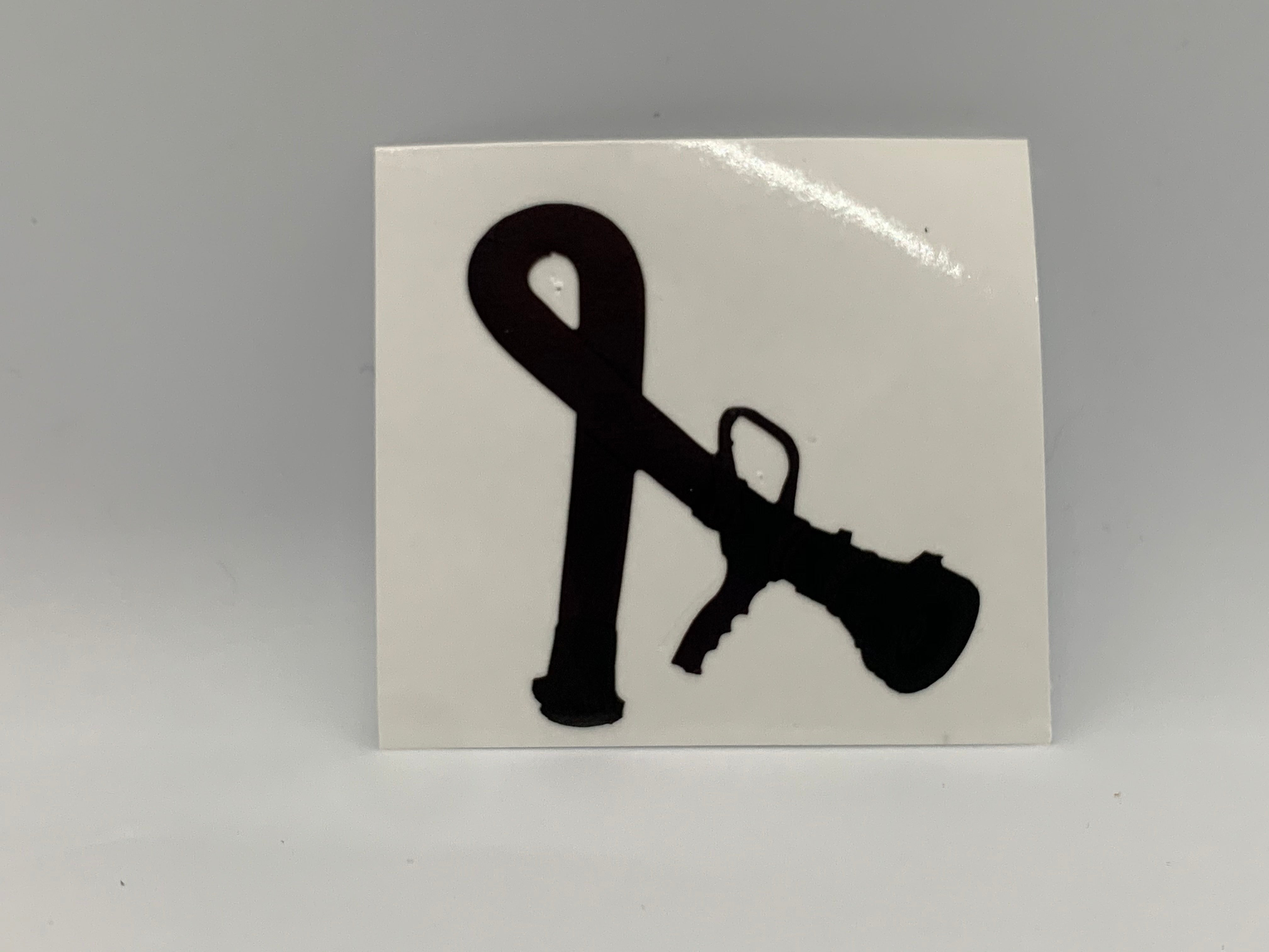 BLACKED-OUT PINK BREAST CANCER AWARENESS HOSE RIBBON HELMET DECAL – Man ...