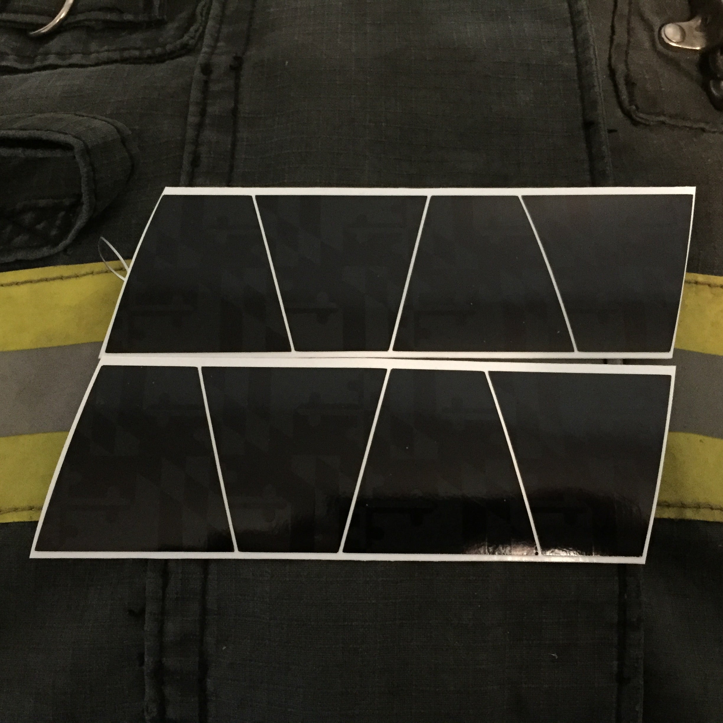 BLACKED OUT MARYLAND FLAG REFLECTIVE HELMET (TET) TETRAHEDRON 8 PACK ...