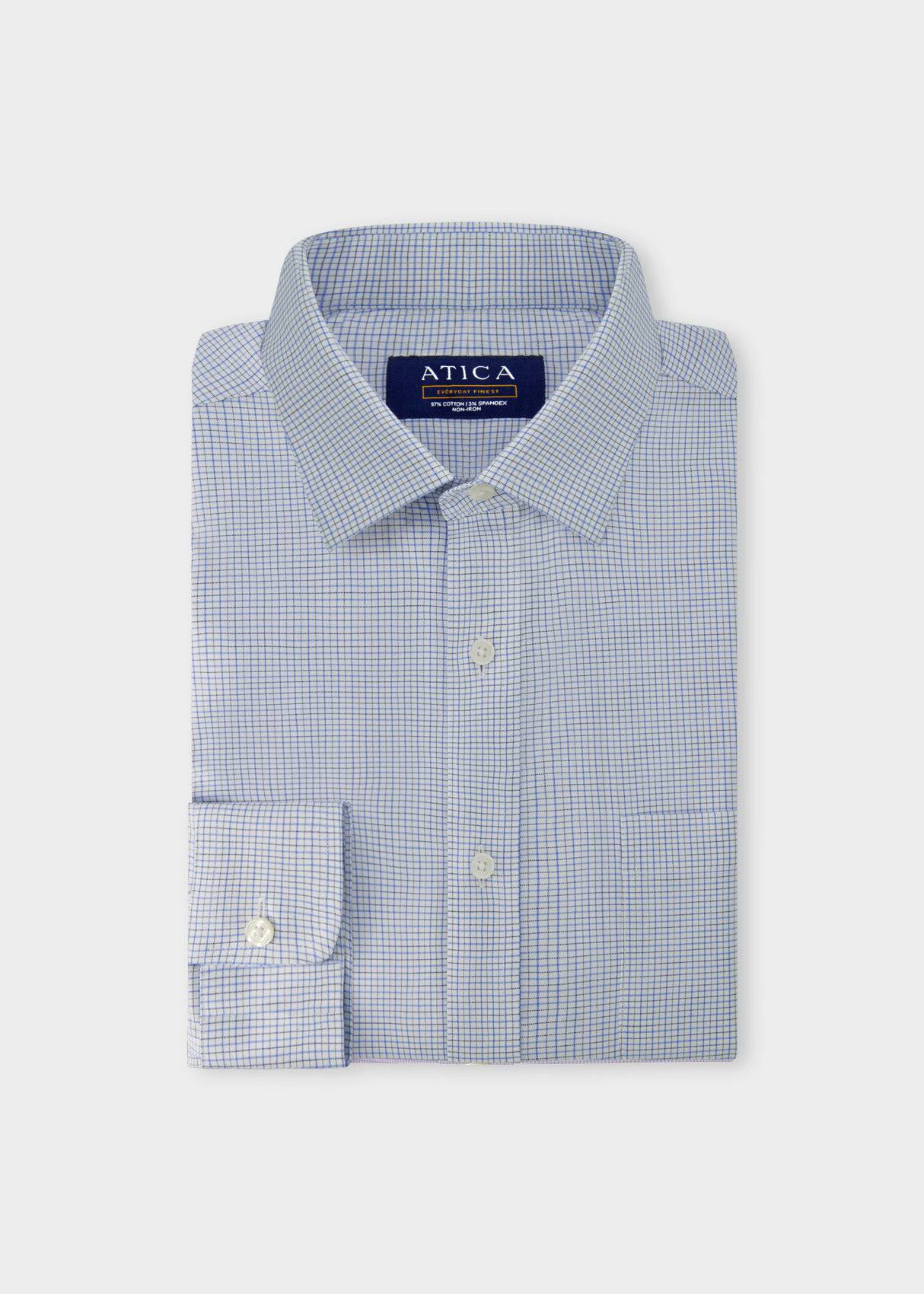 EVERYDAY Blue Micro Check Shirt – Man Cave And Apparel