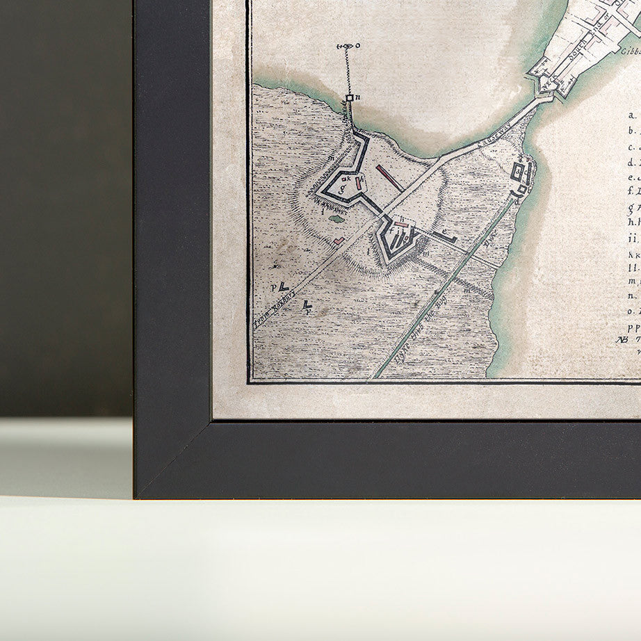 Colonial Boston Vintage 1775 Map Print – Man Cave And Apparel