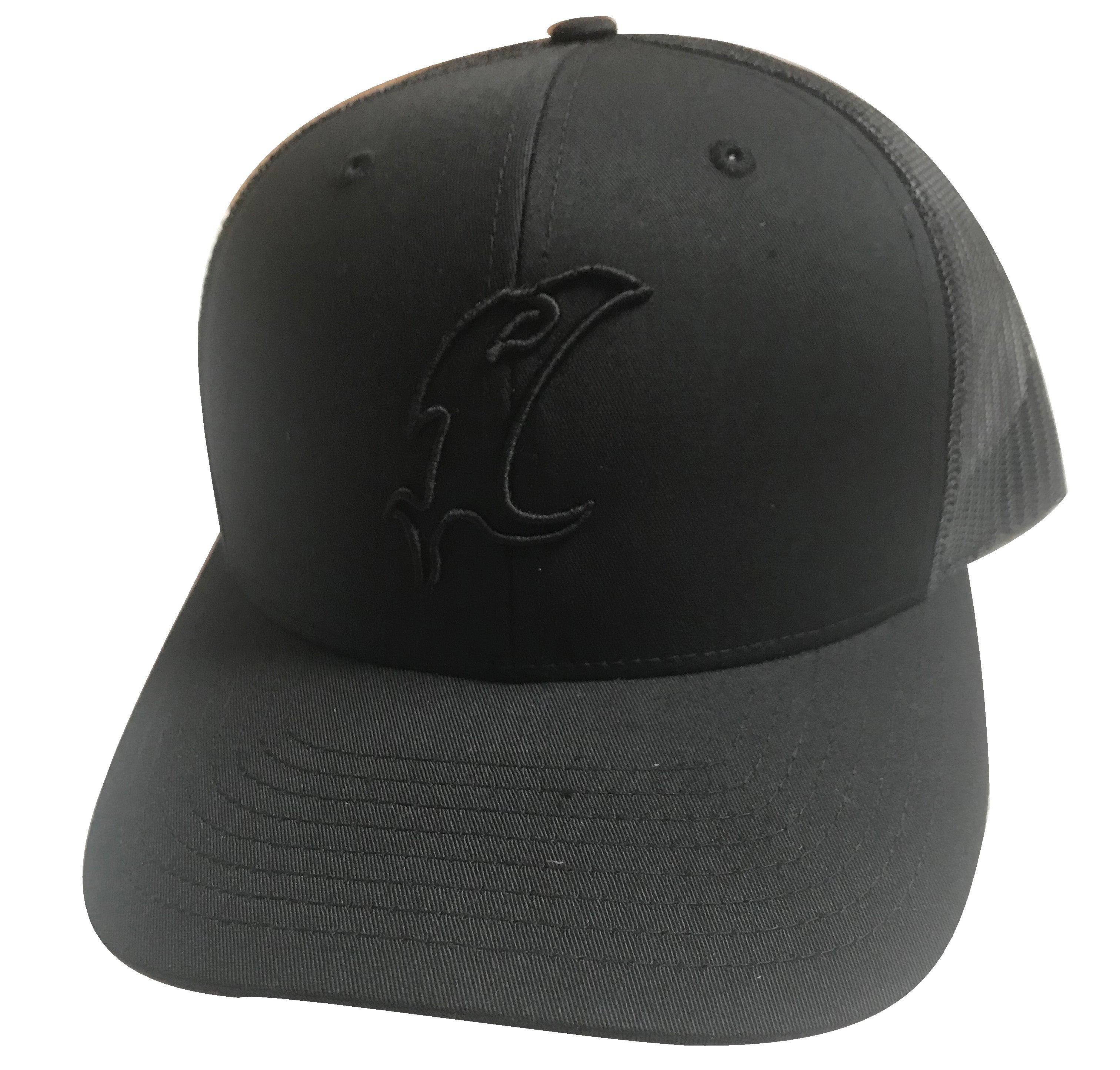 "Vic" Outline Black Adjustable Hat – Man Cave And Apparel