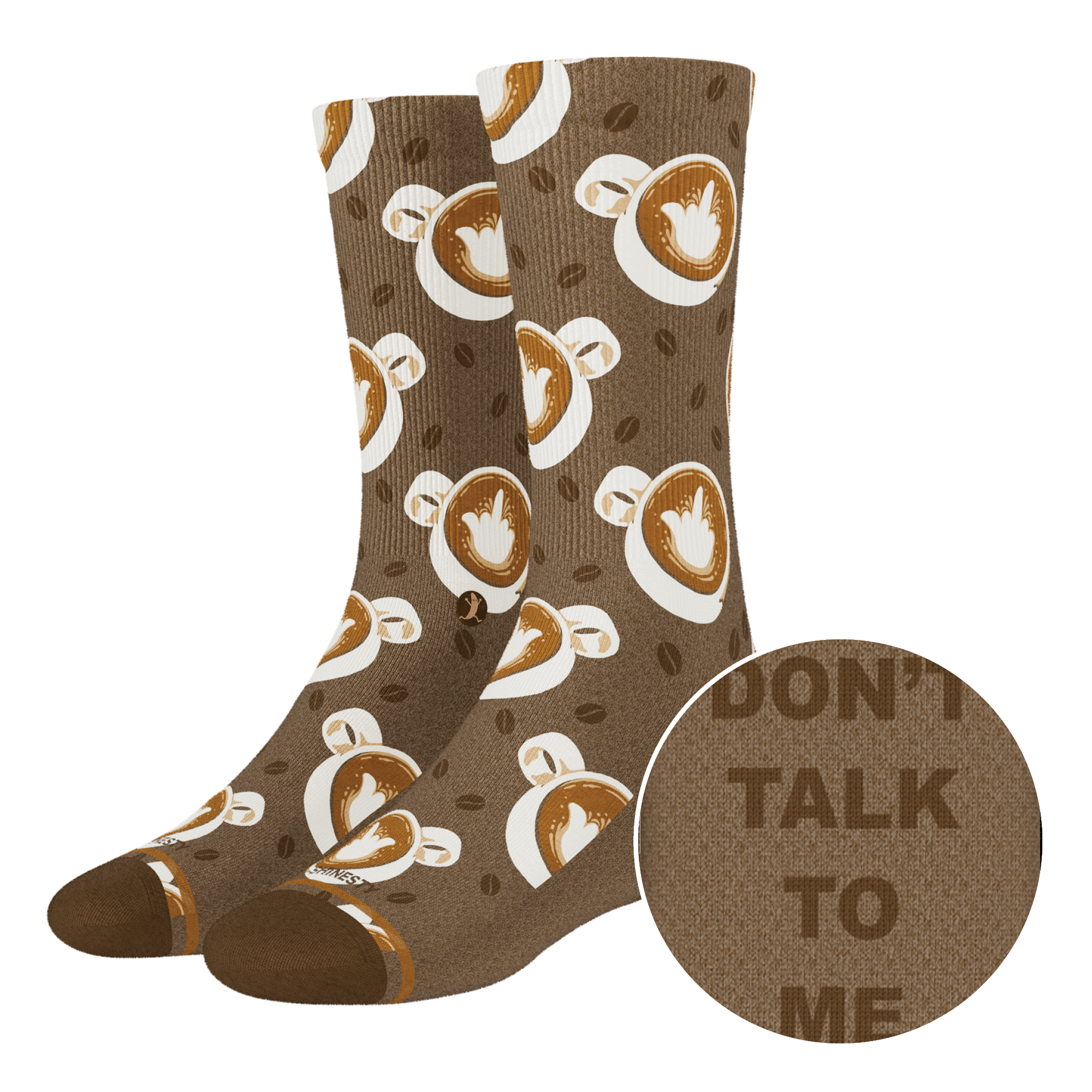 The Caf-fiend | Coffee Heel Hammock™ Crew Socks – Man Cave And Apparel