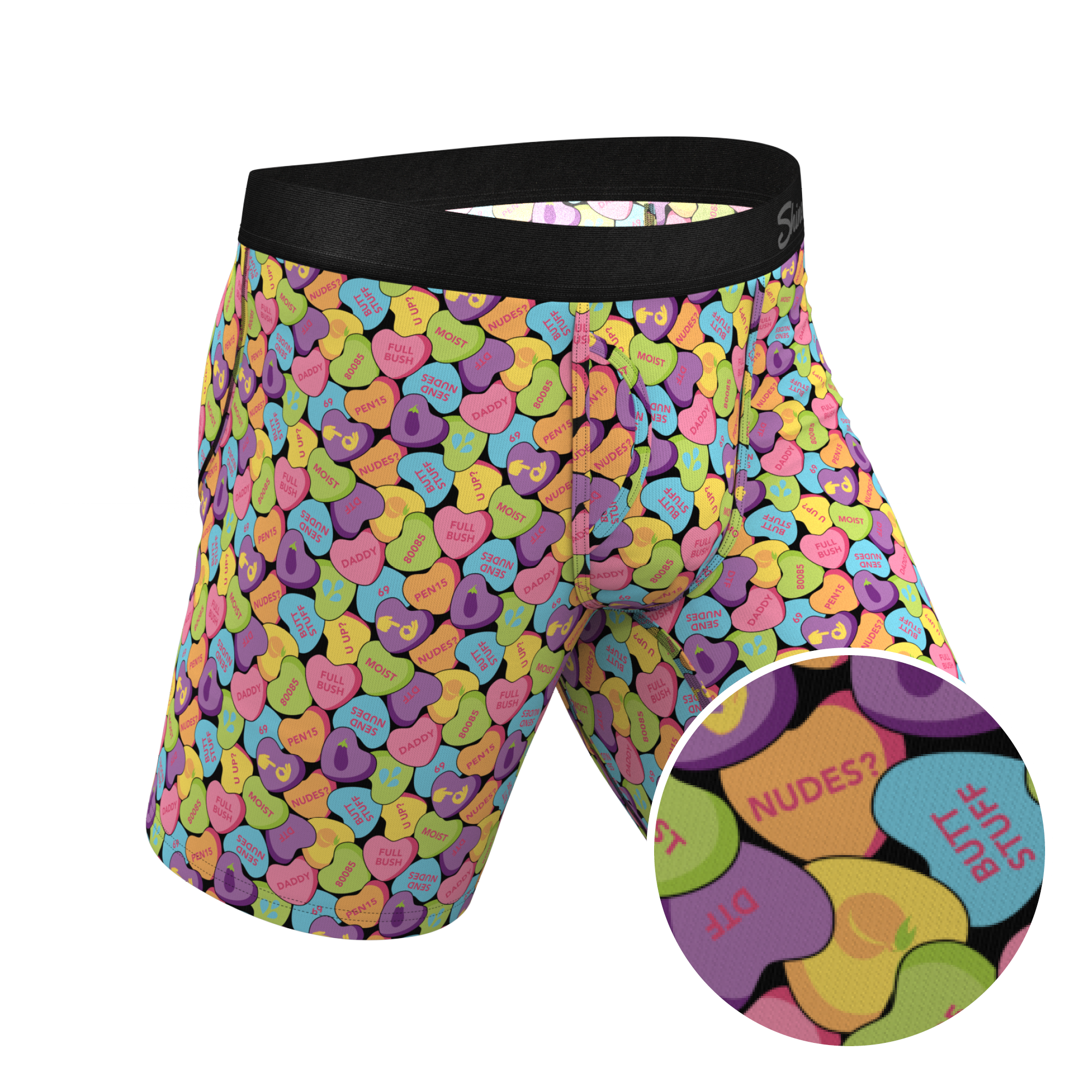 The Candy Crush | Candy Hearts Long Leg Ball Hammock® Pouch Underwear ...