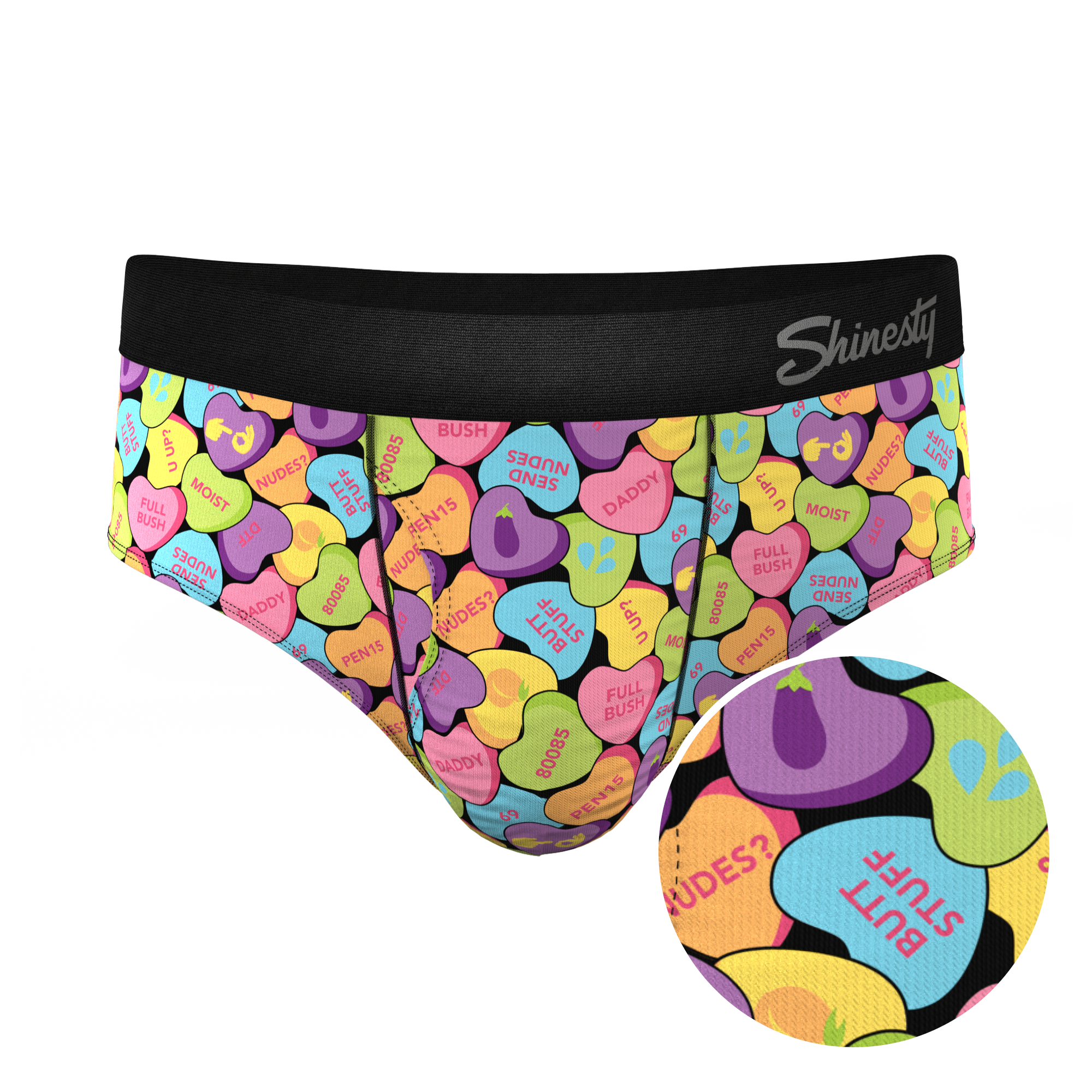 The Candy Crush | Candy Hearts Ball Hammock® Pouch Underwear Briefs ...