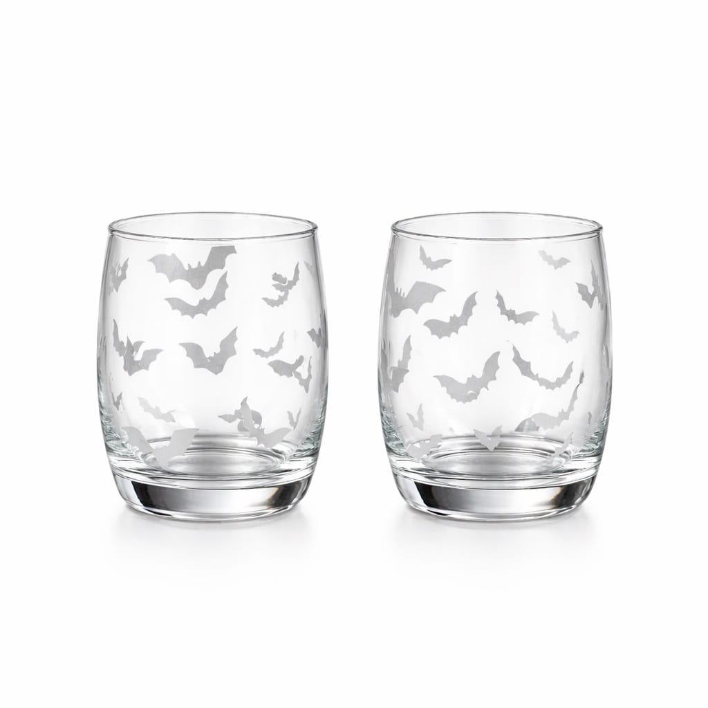Halloween Bat Whiskey Glasses – Man Cave And Apparel