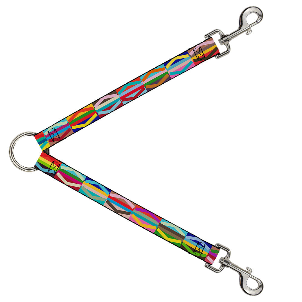 Dog Leash Splitter - Geometric10 Multi Color – Man Cave And Apparel
