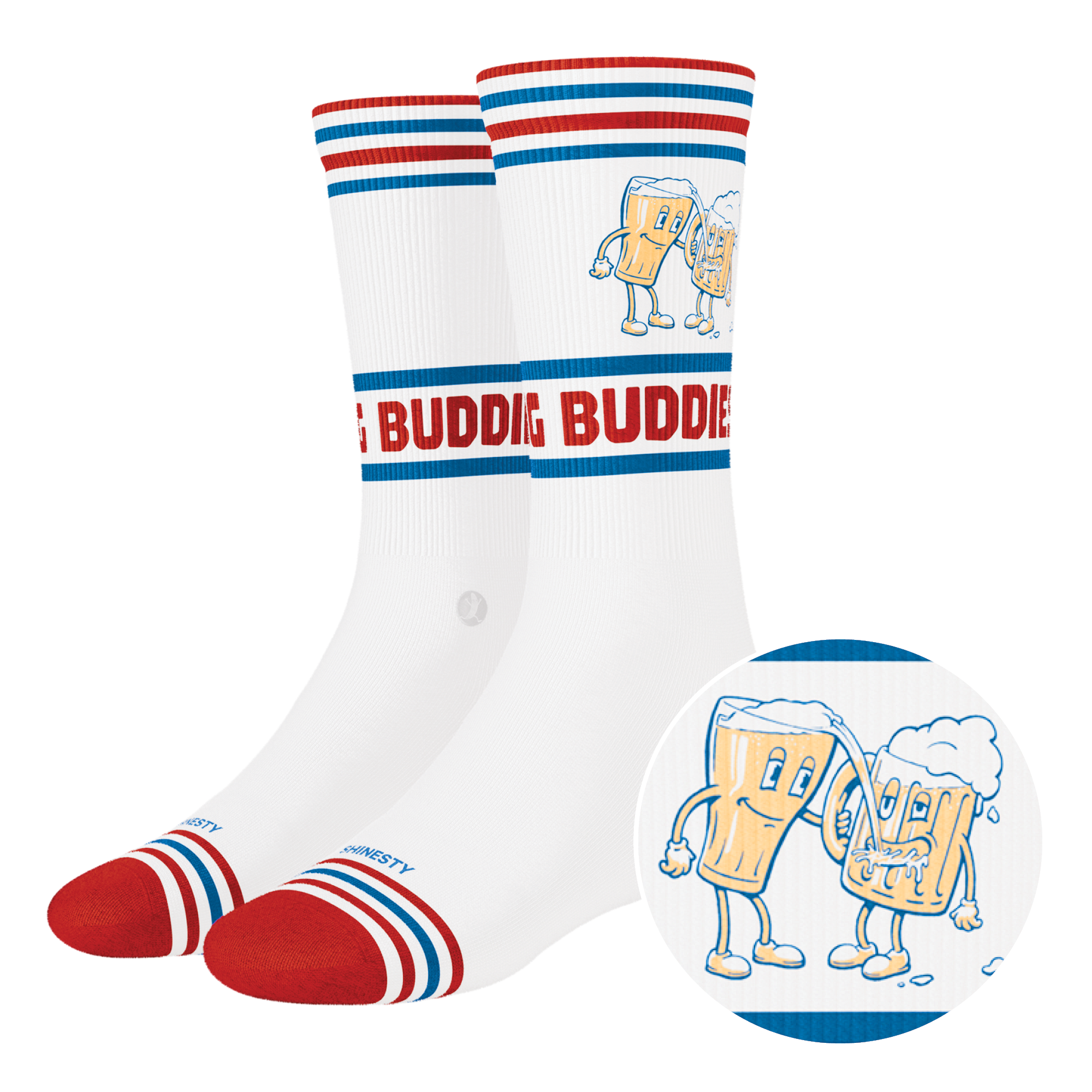 The Drinking Buddies | Beer Heel Hammock™ Crew Socks – Man Cave And Apparel