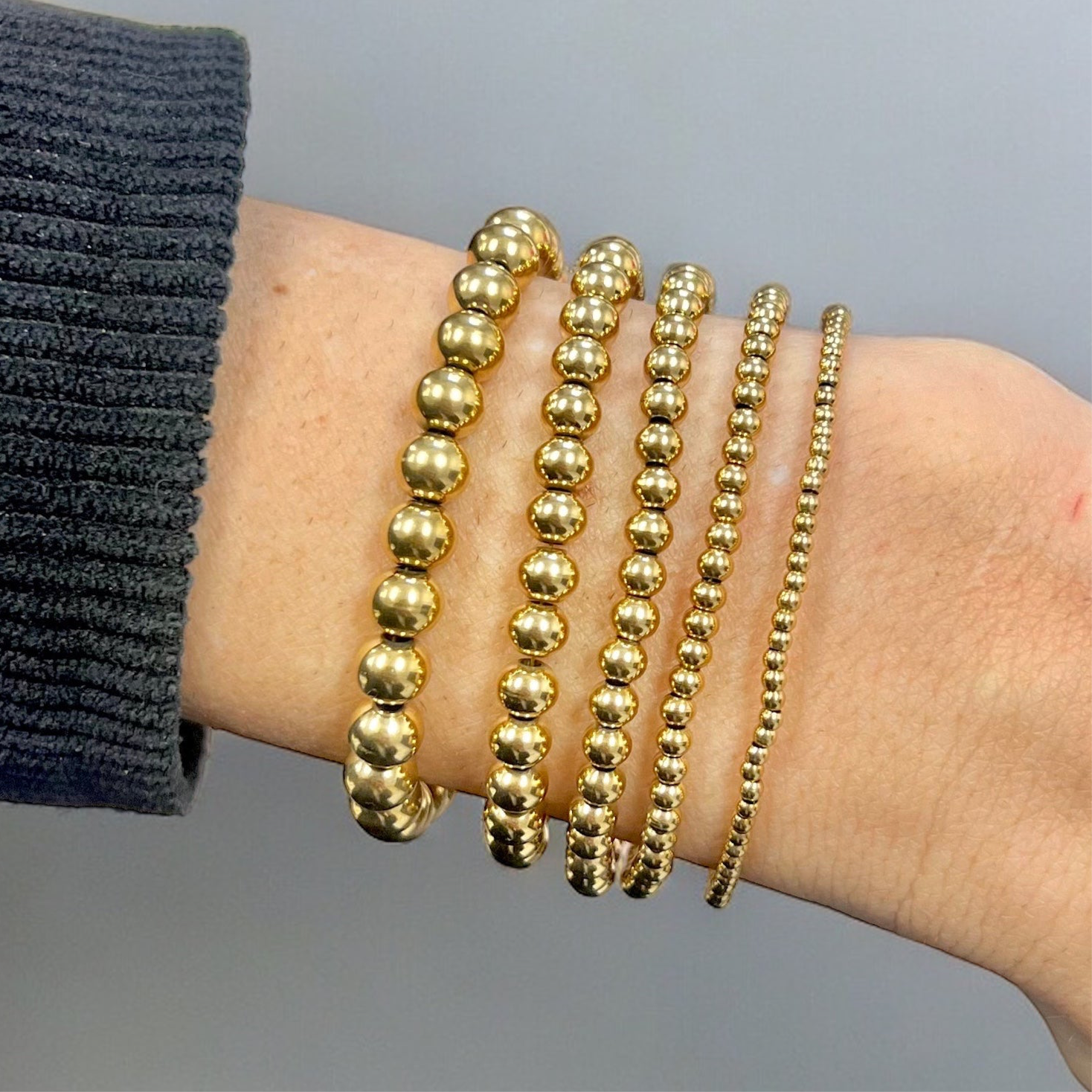 GOLD BALL BRACELETS - Stack or Individual – Man Cave And Apparel