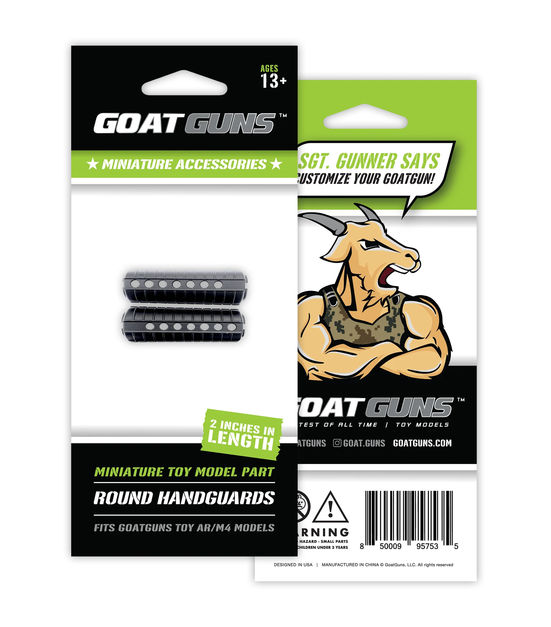 Goat Guns Miniature Toy Model Round Handguards – Man Cave And Apparel