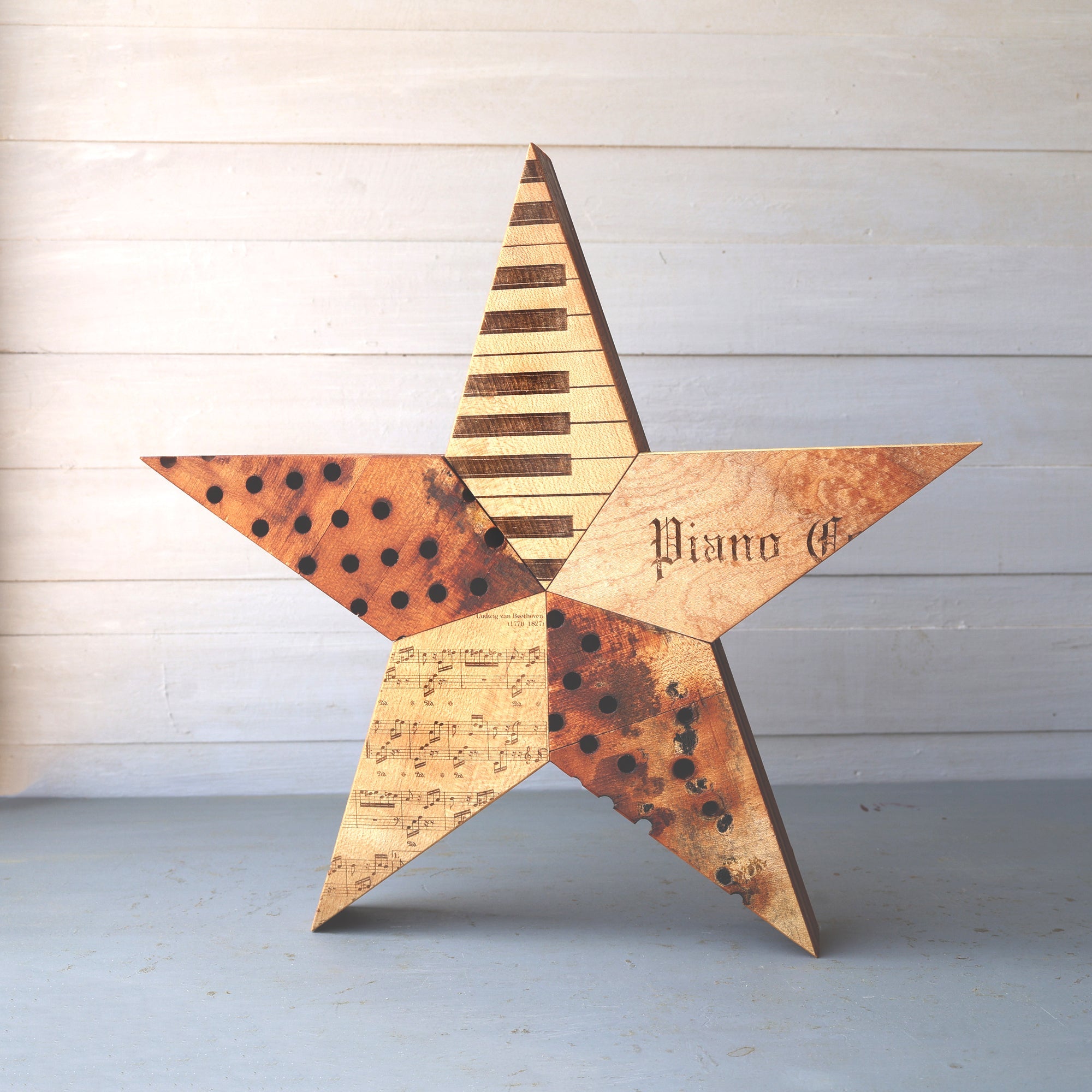 Engraved Piano Stars – Man Cave And Apparel