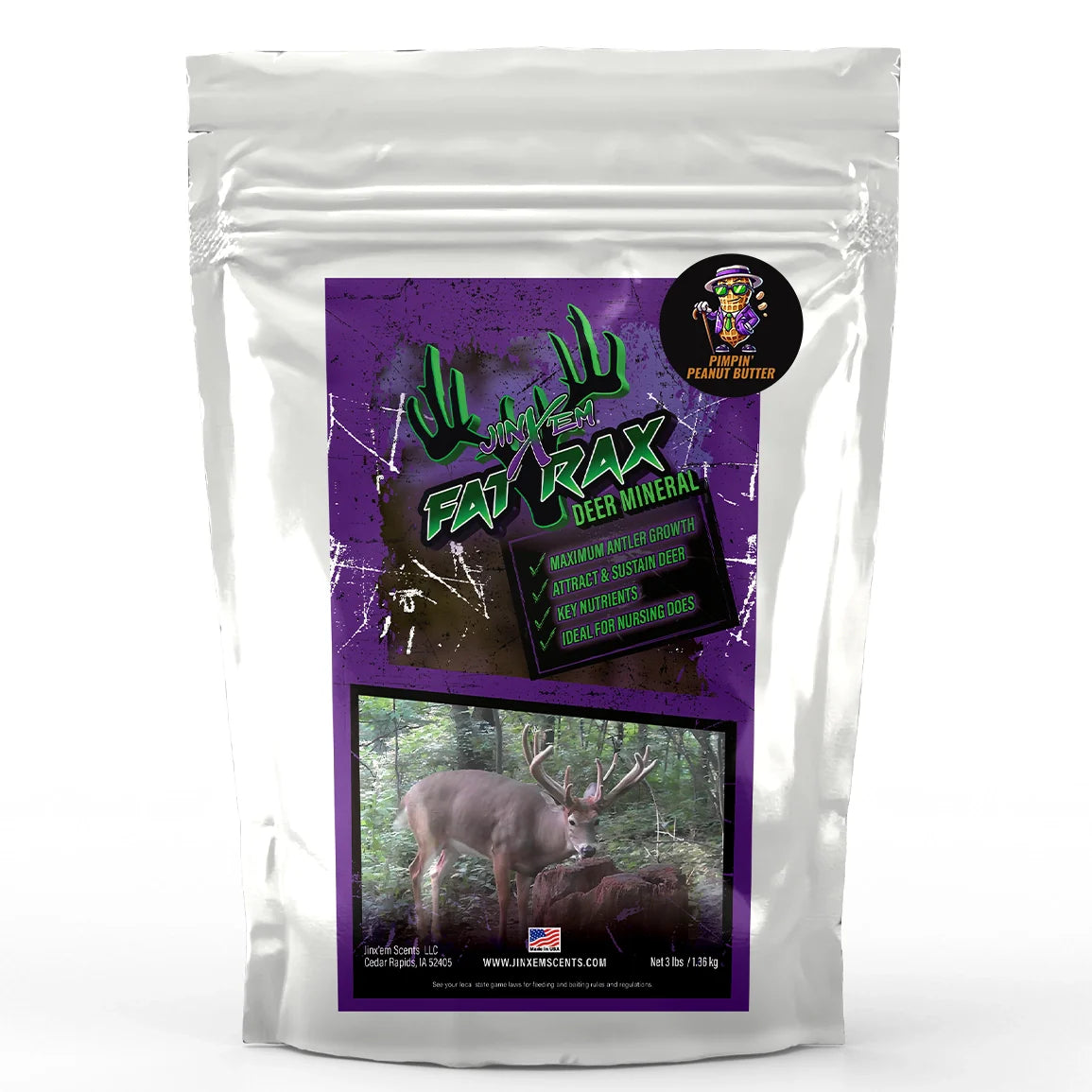 Fat Rax Deer Mineral - Pimpin' Peanut Butter – Man Cave And Apparel