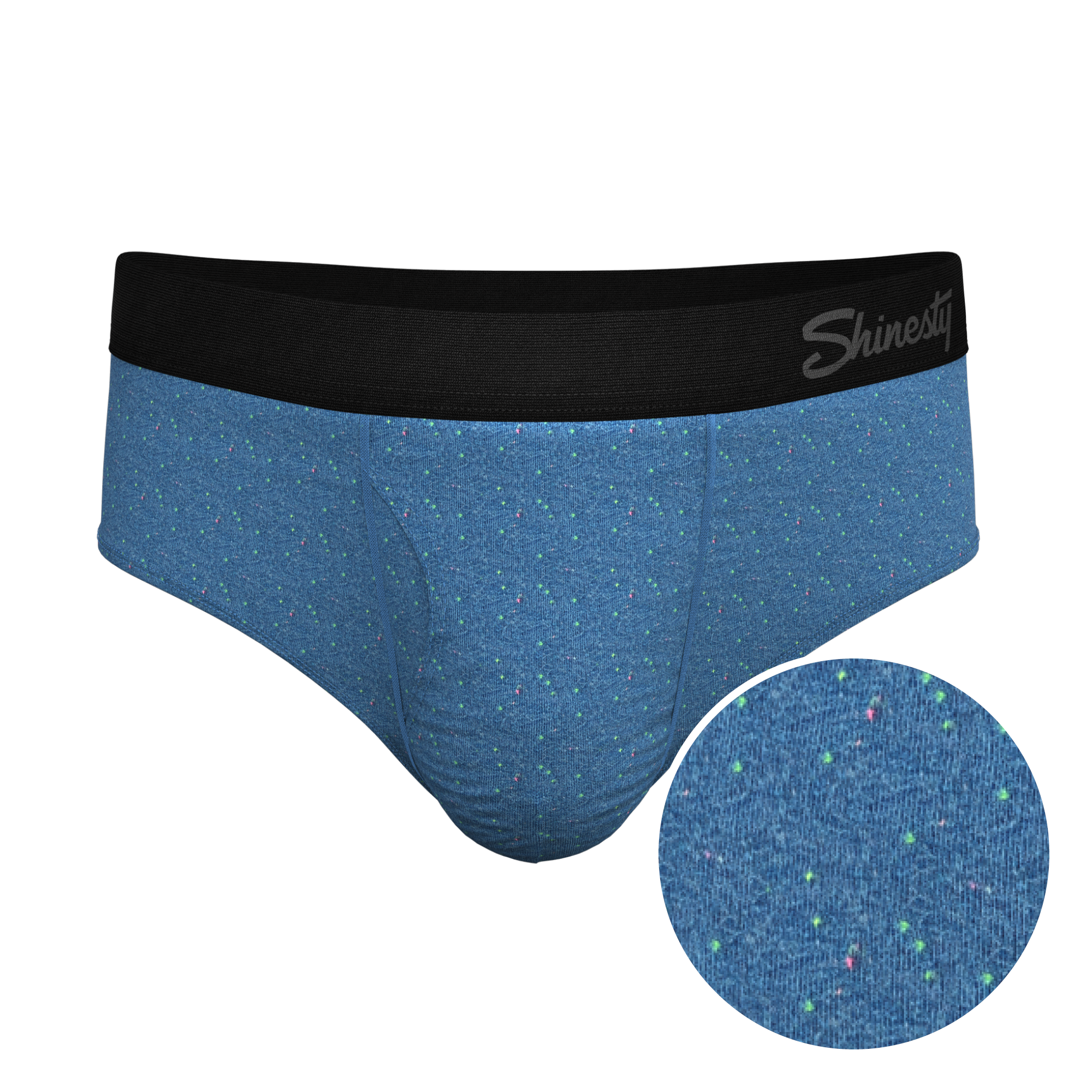 The Fleck Me | Heather Blue Flecked Ball Hammock® Pouch Underwear Brie ...