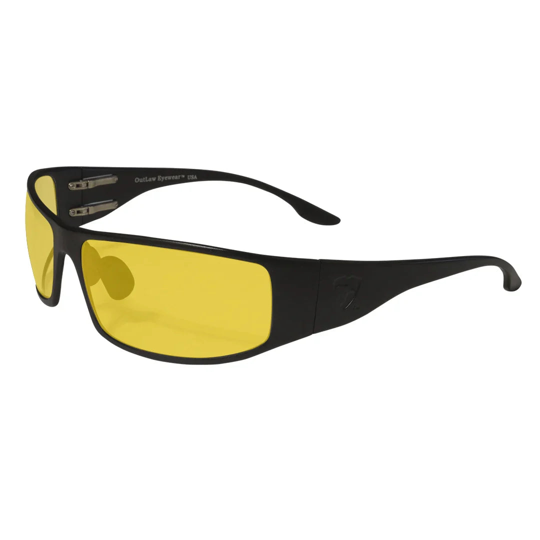 Fugitive TAC Black / Shooter Yellow Lenses – Man Cave And Apparel