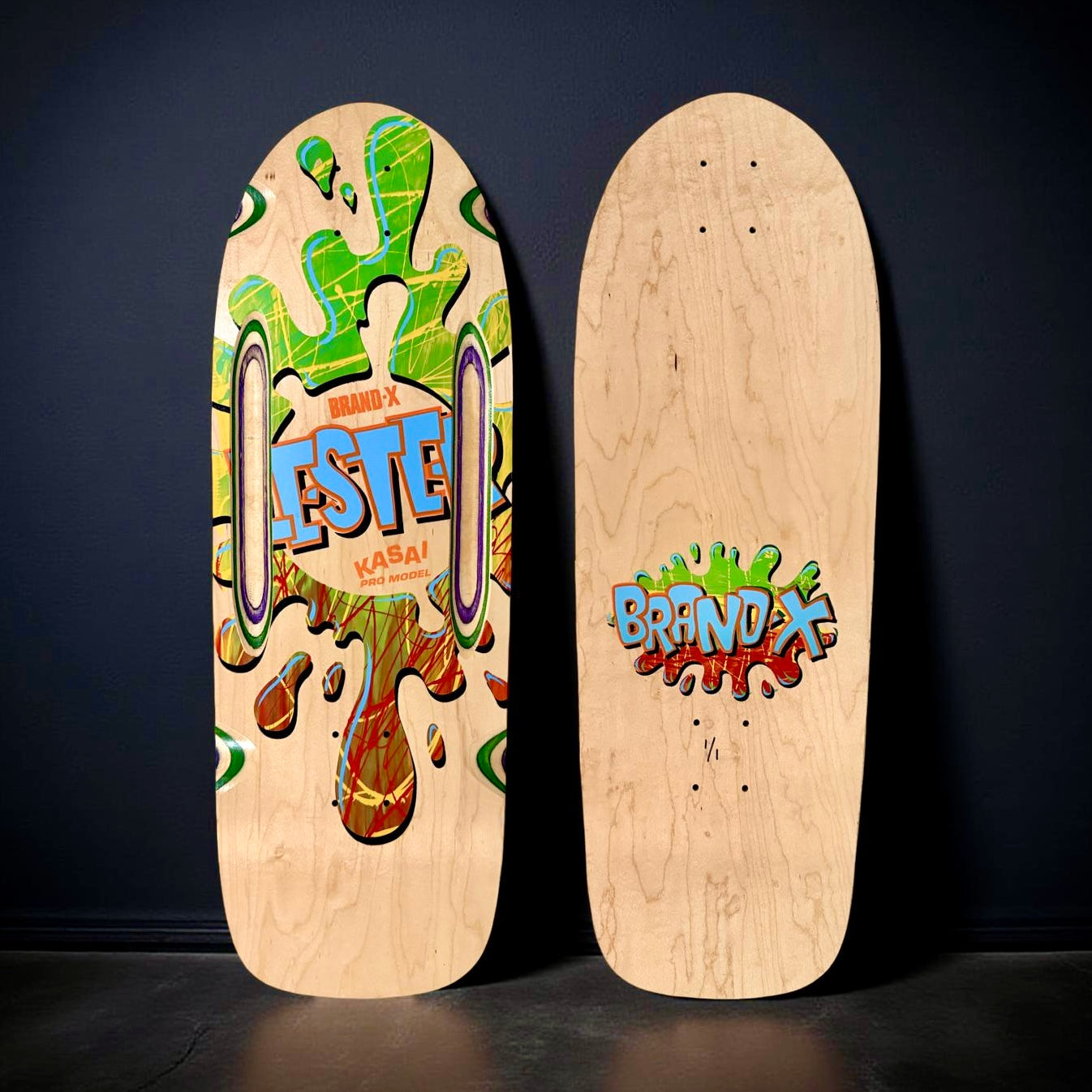 Lester Kasai 10”x30” HAND-PAINTED, Routed ONE OF A KIND Deck (1 of 1 ...