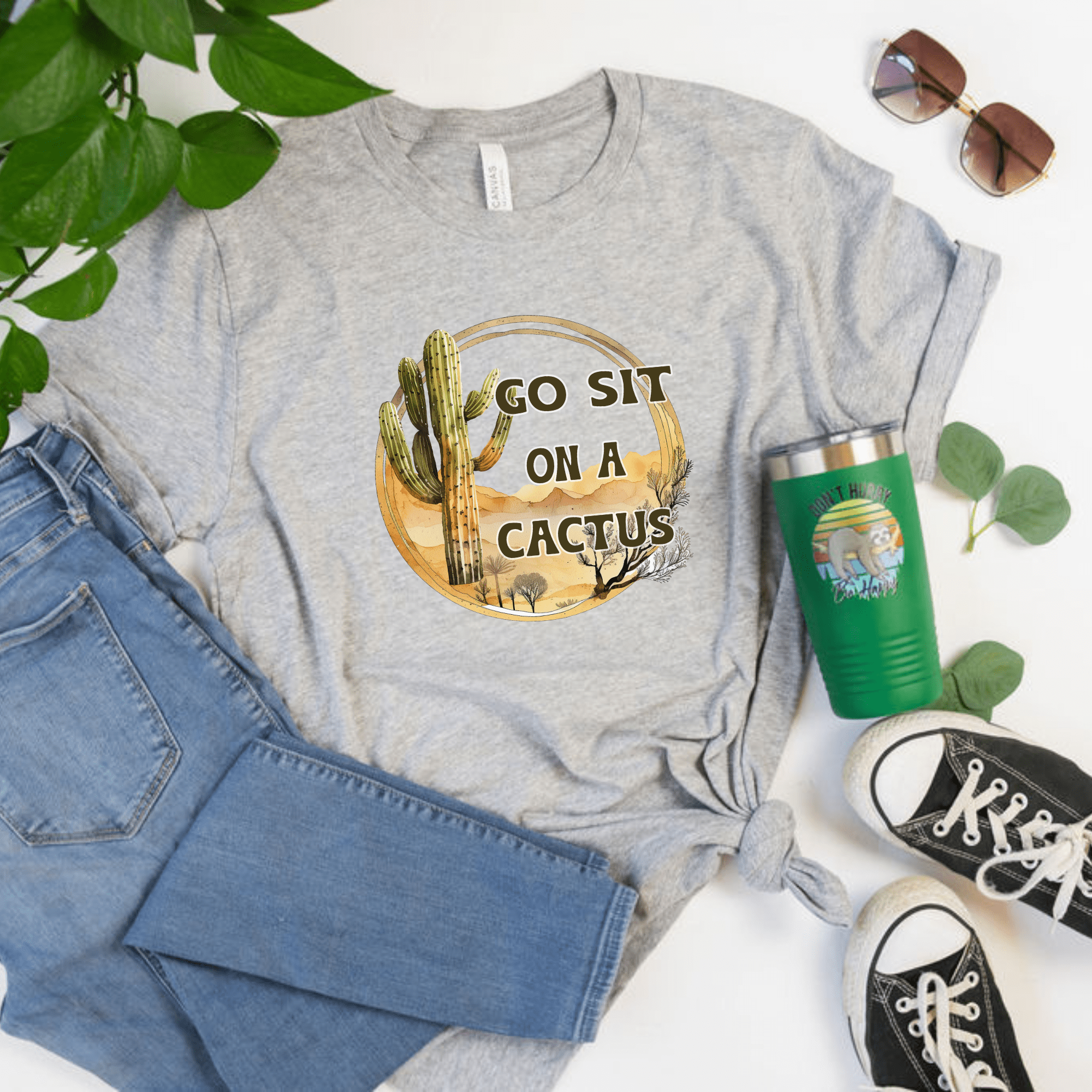 Go Sit on a Cactus T-Shirt – Man Cave And Apparel